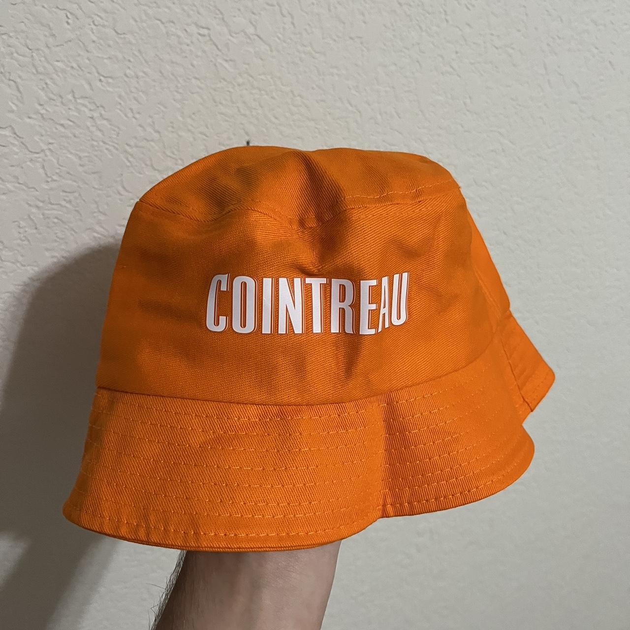 Orange bucket hat “COINTREAU” Doesn’t really fit... - Depop