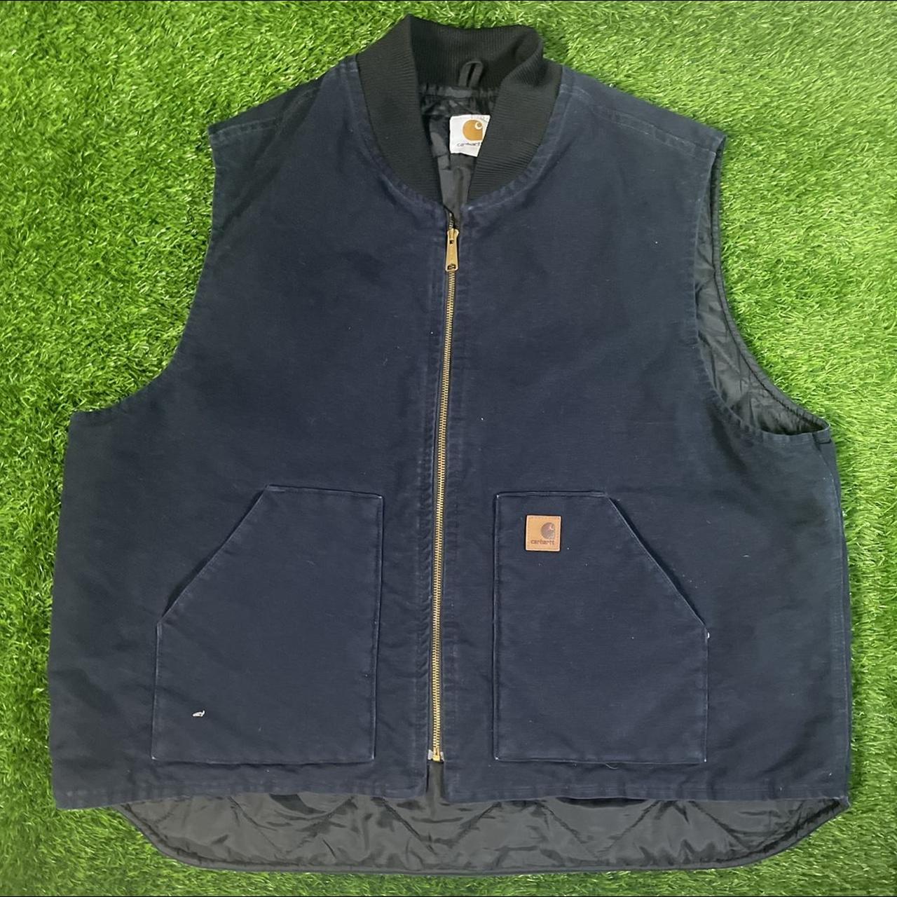 Blue Carhartt Vest 3xl In Great Condition Depop