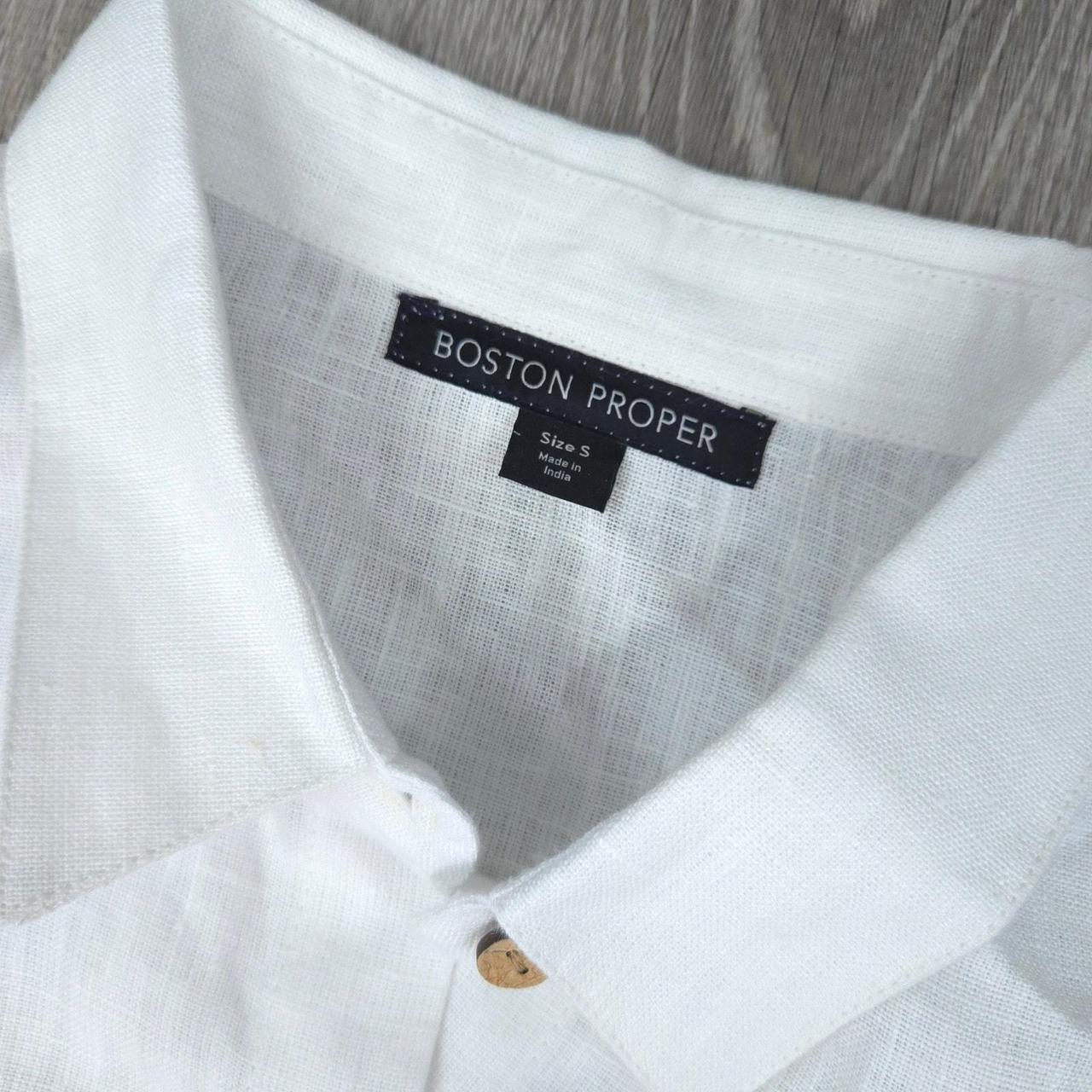 NWT Boston Proper 100% Linen Long Sleeve Shirt Midi... - Depop
