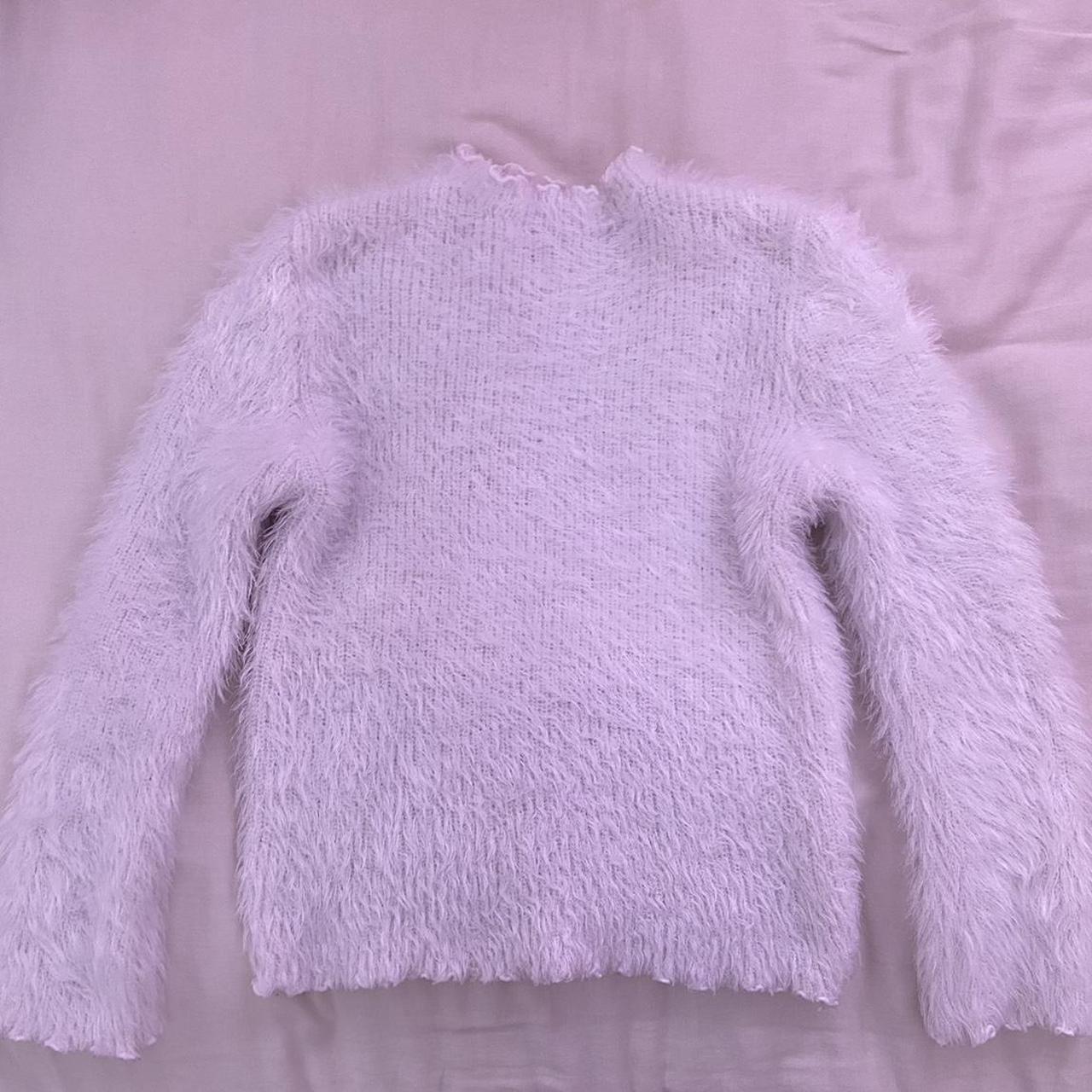 White fluffy sweater 🤍 Soft, not itchy and also... - Depop