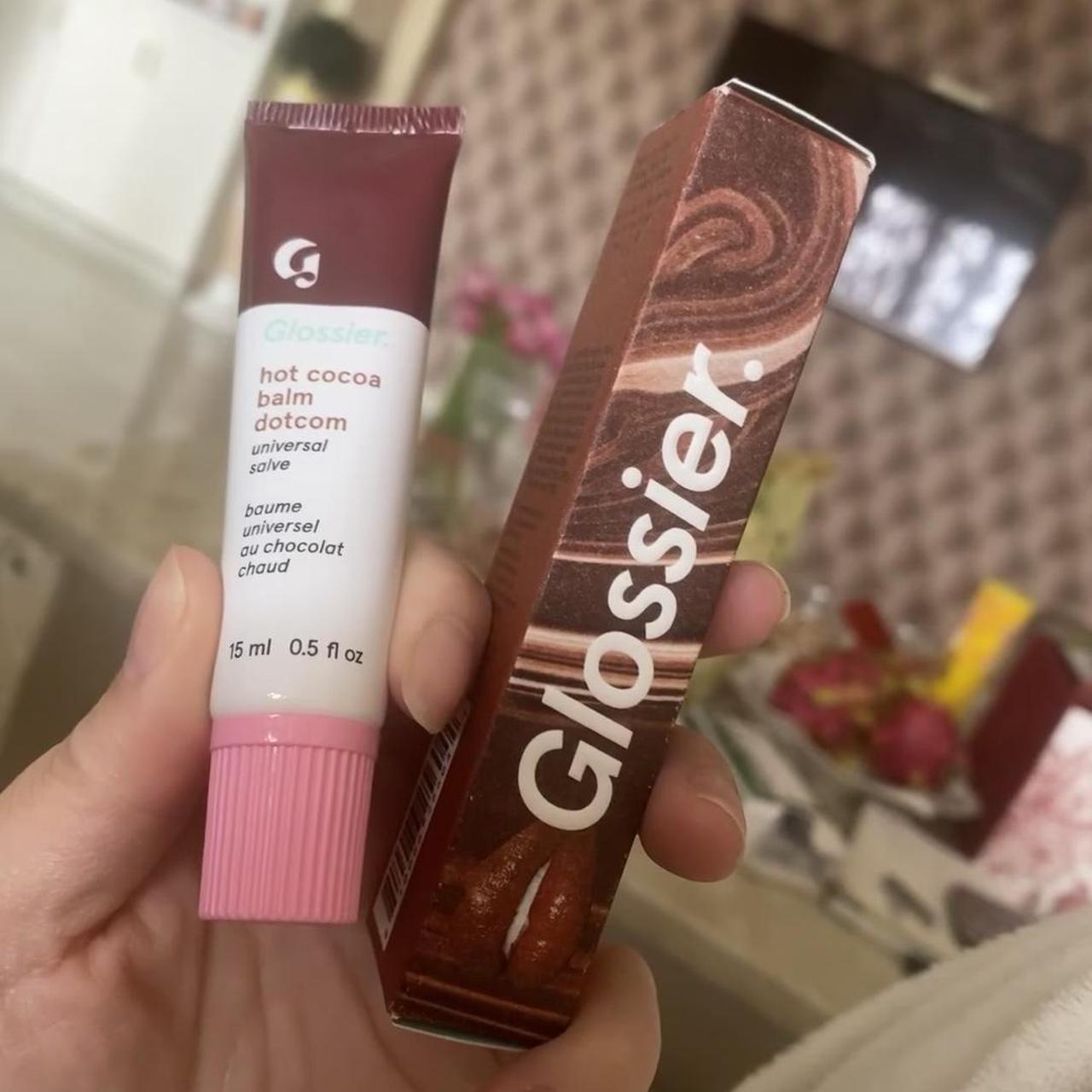 glossier hot cocoa balm dot com 🫘 condition: brand... - Depop