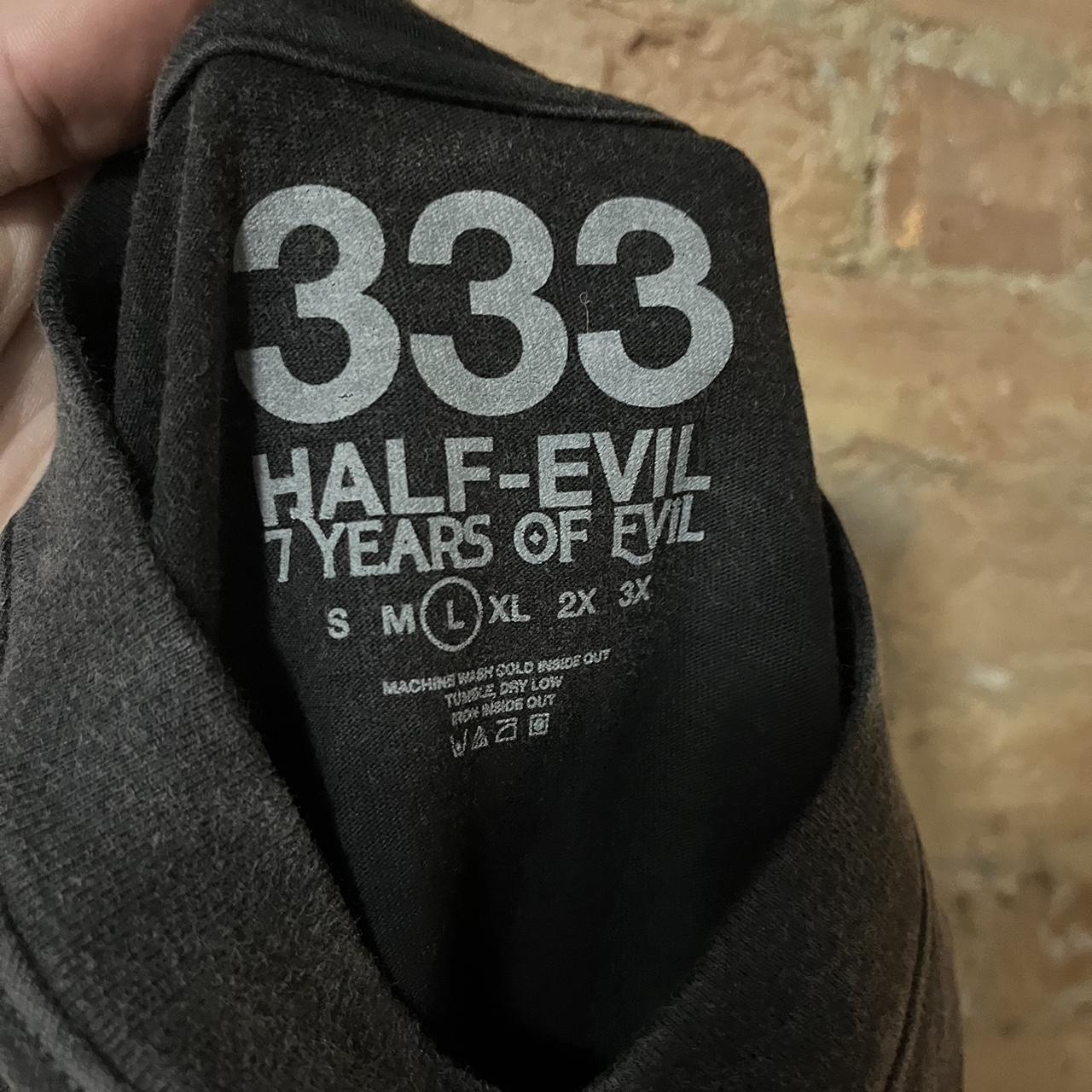 half evil men’s graphic tee size L never worn - Depop