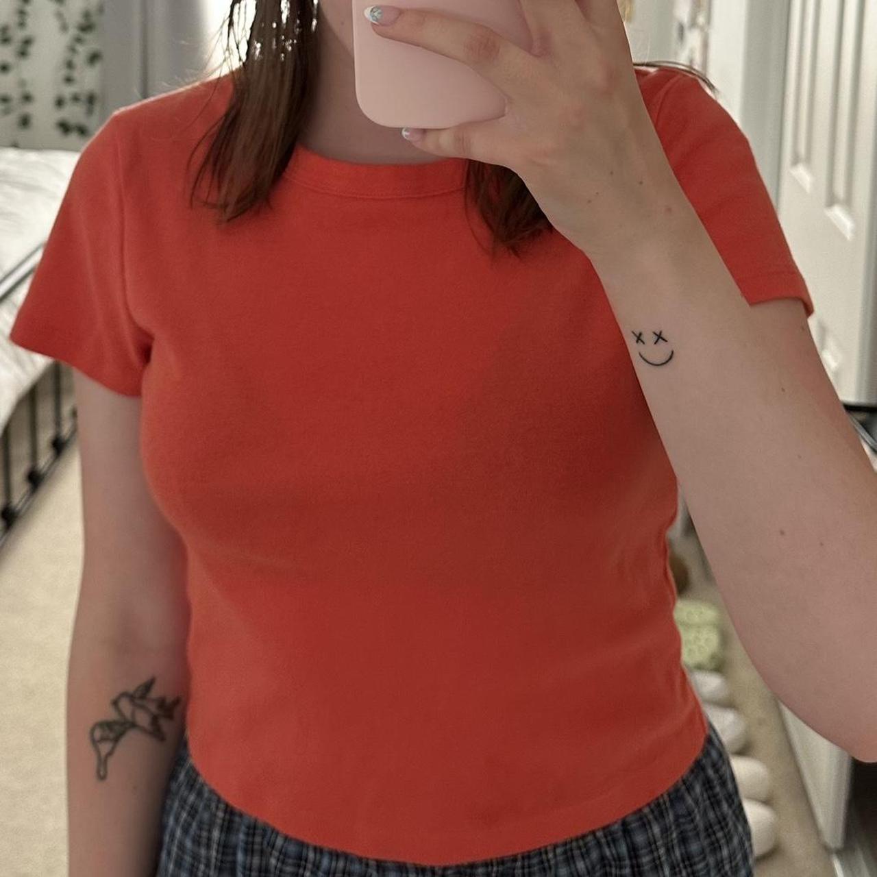 american eagle baby tee for reference i usually wear... - Depop