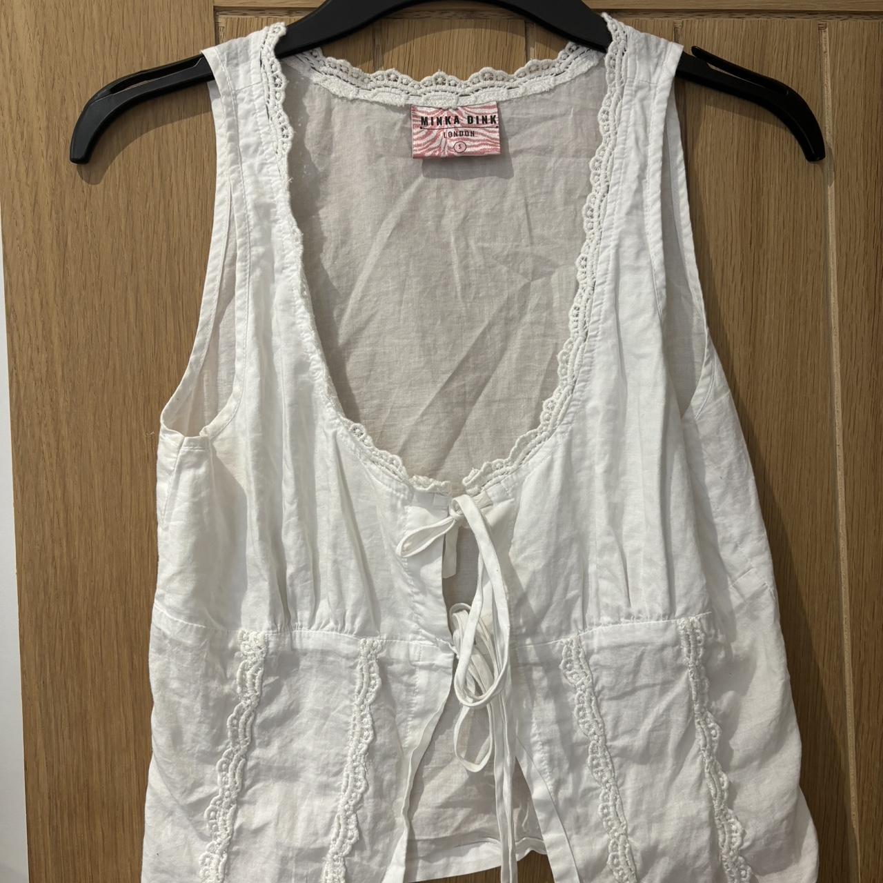 Minka Dink tie front top Really good condition only... - Depop