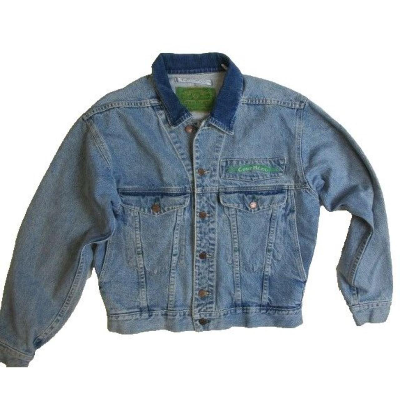 Vintage Code Bleu Jean Jacket Adult Medium... - Depop