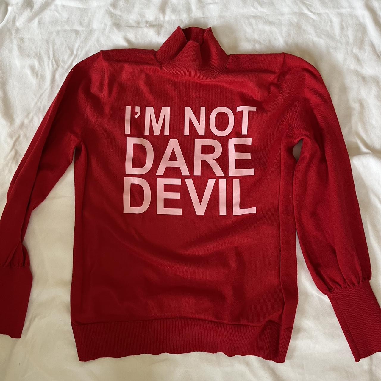 comic “i’m not daredevil” christmas sweater -from... - Depop