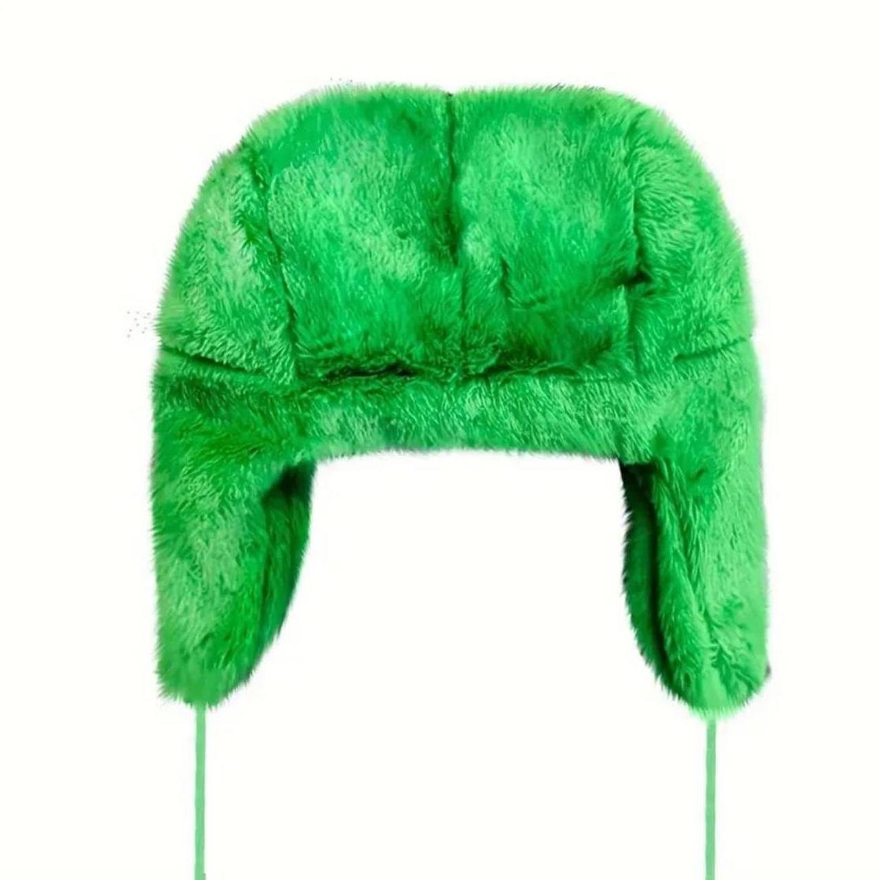 Domo green faux fur hat #cosplay #domo #y2k One... - Depop