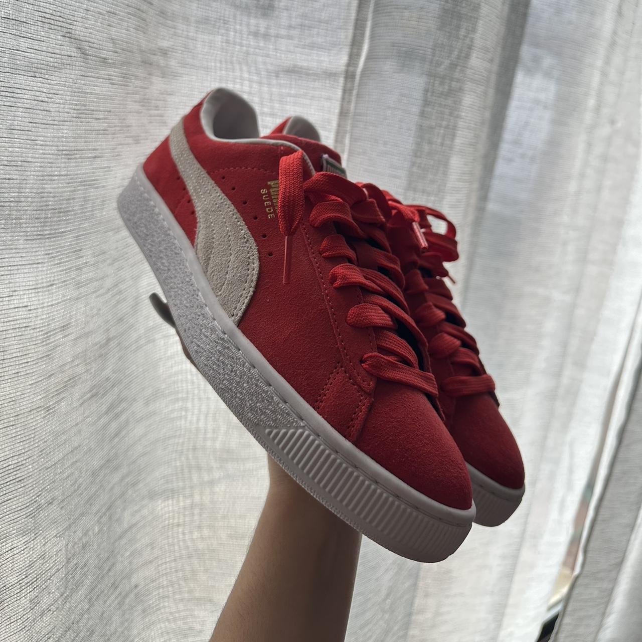 Red pumas brand new and never worn. - Depop