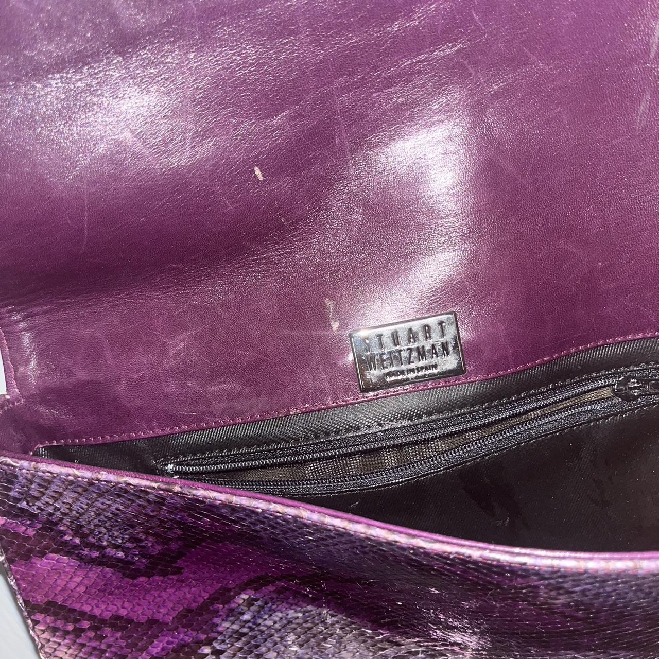 *Purple Python Flap shoulder... - Depop