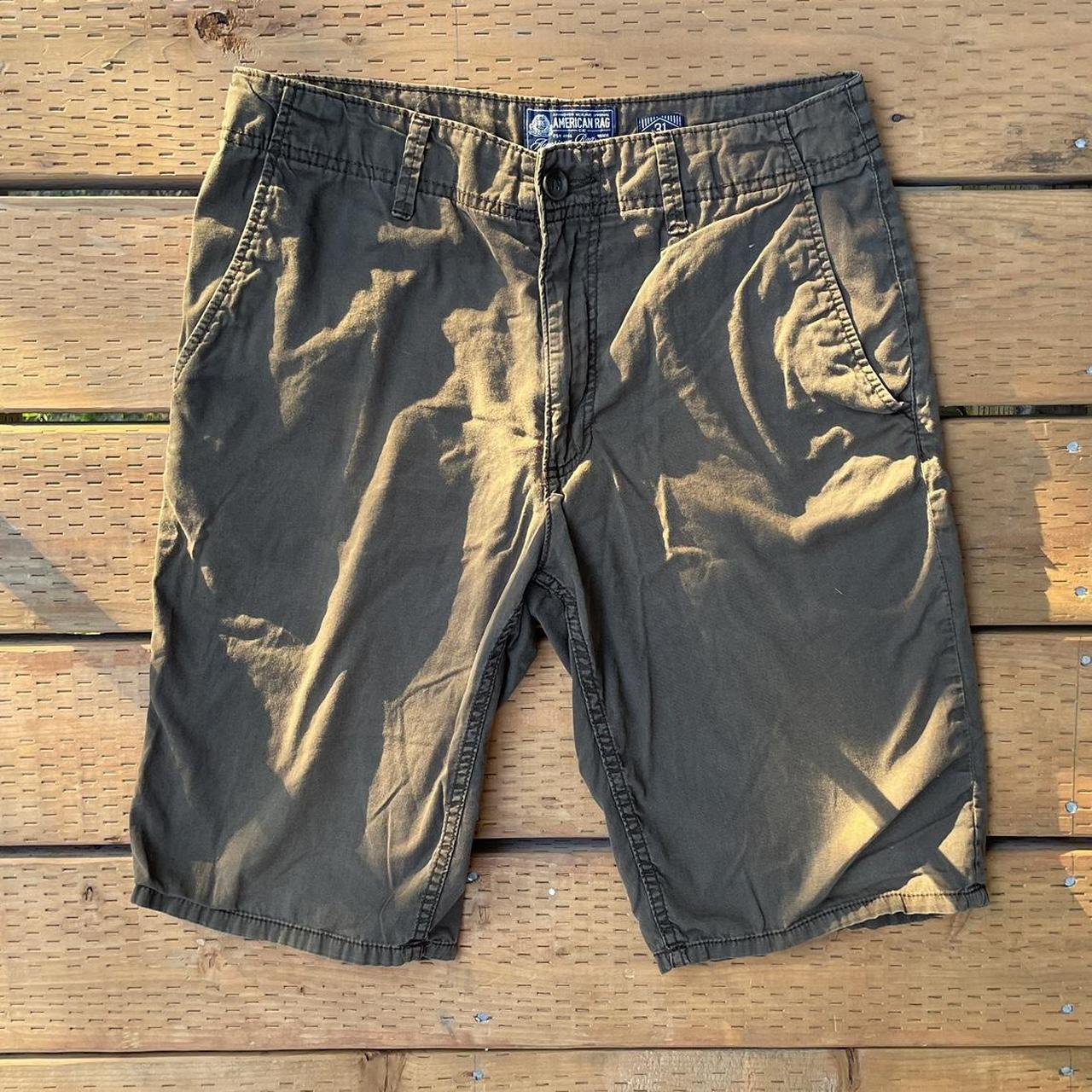 American Rag Cie vintage brown shorts - 9/10... - Depop