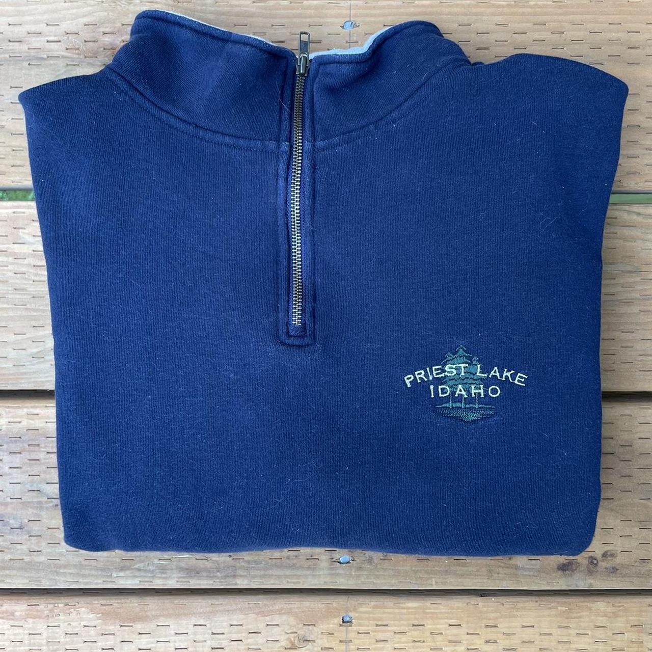 Oarsman vintage “Priest Lake, Idaho” navy blue... - Depop