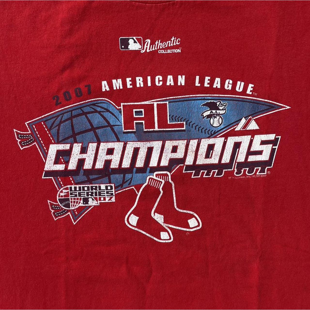 Vintage MLB Authentic Collection red 2007 AL... - Depop