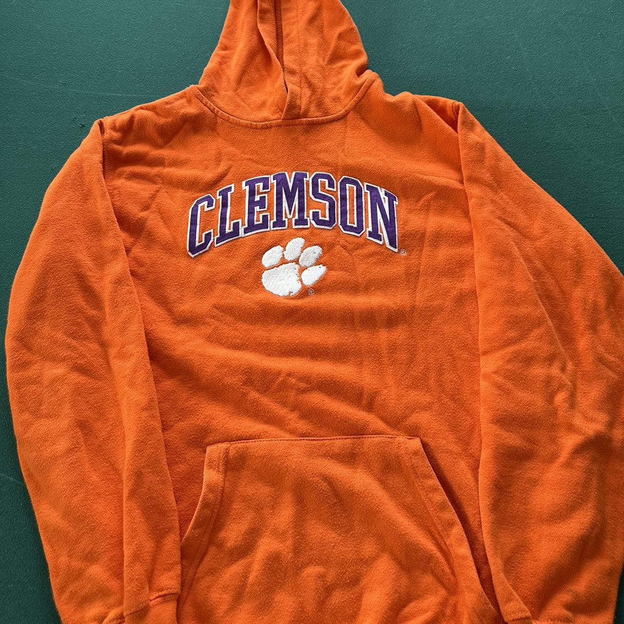 Vintage Clemson Tigers hoodie. Fits like a medium.... - Depop