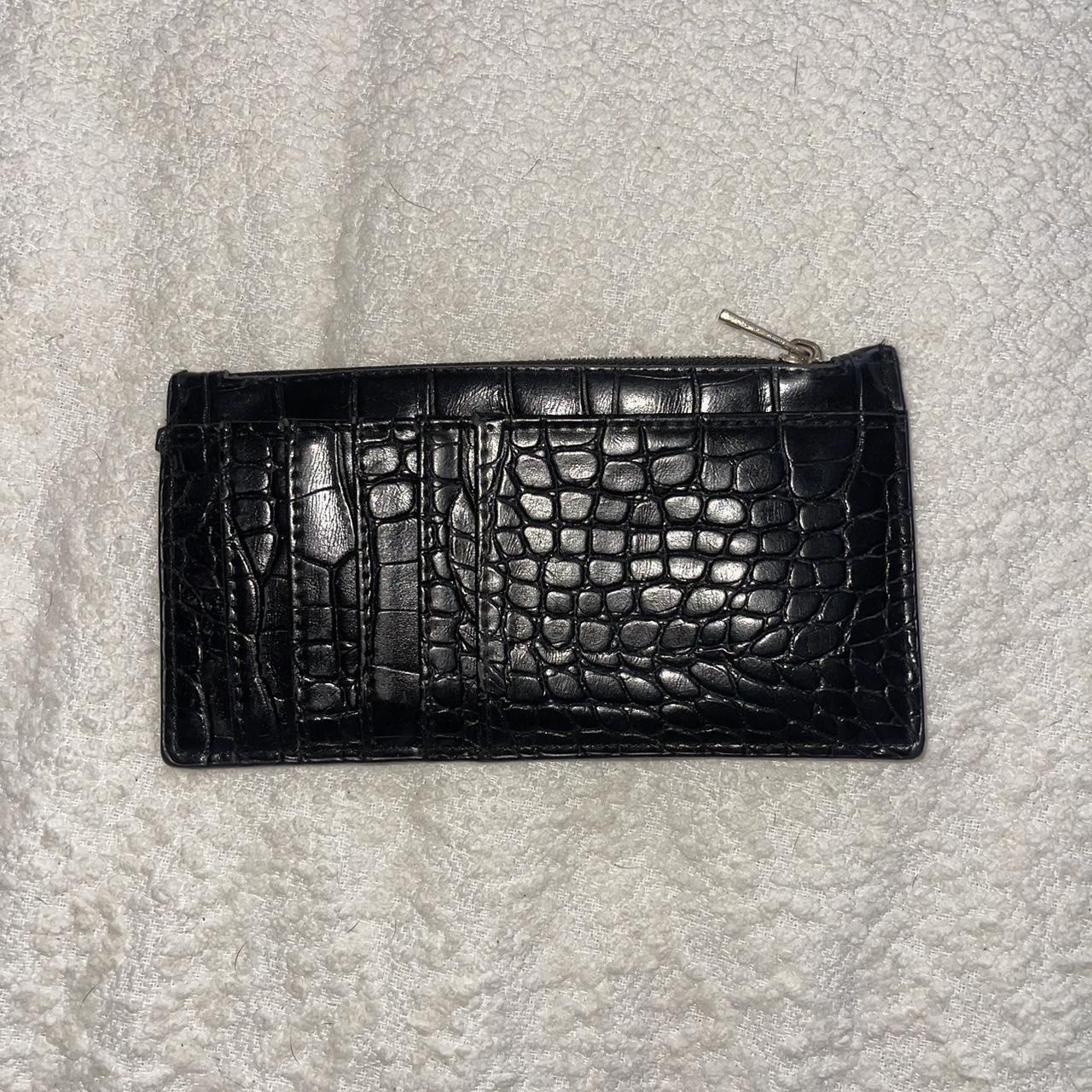 Peta & Jain black crocodile print wallet / purse - Depop