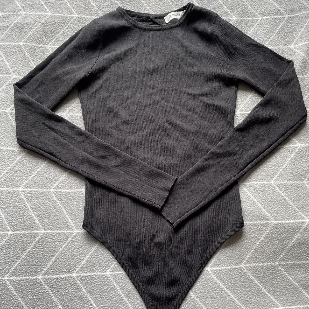 glassons long sleeve, backless bodysuit size S worn... - Depop