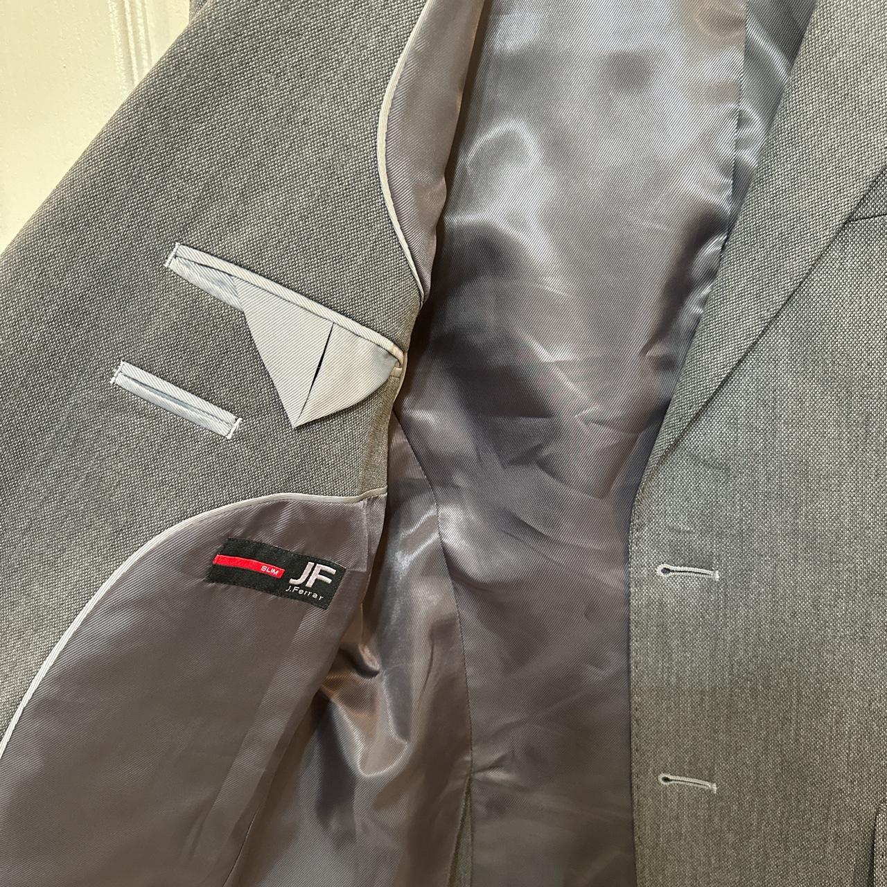 JF J.Ferrar Men's Grey Tailored-jackets | Depop
