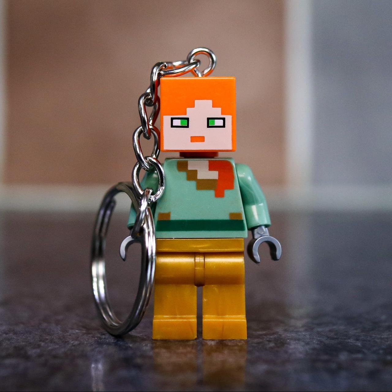 Minecraft minifigures keyring (3) Custom-Made... - Depop