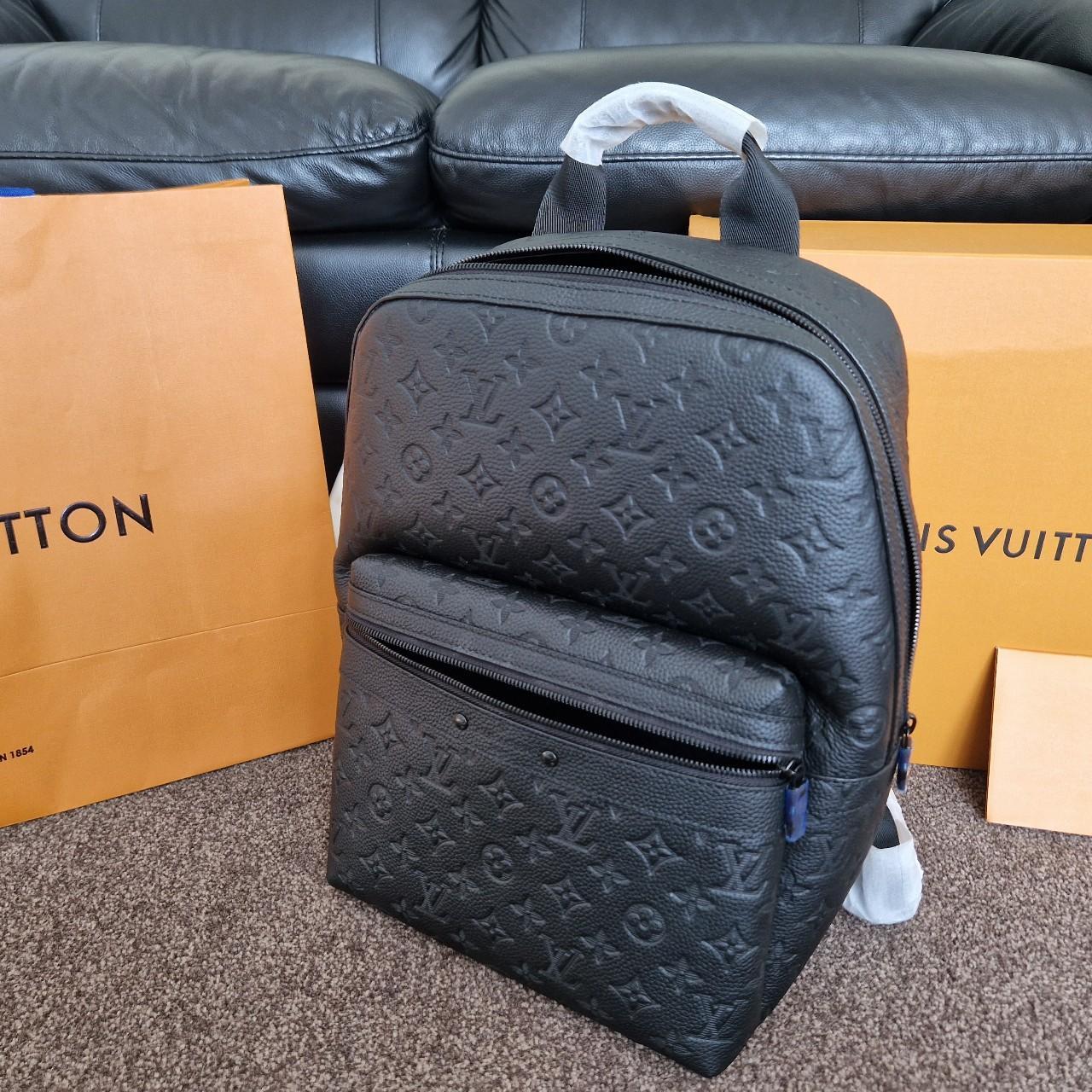 Louis Vuitton black sprinter backpack - Depop