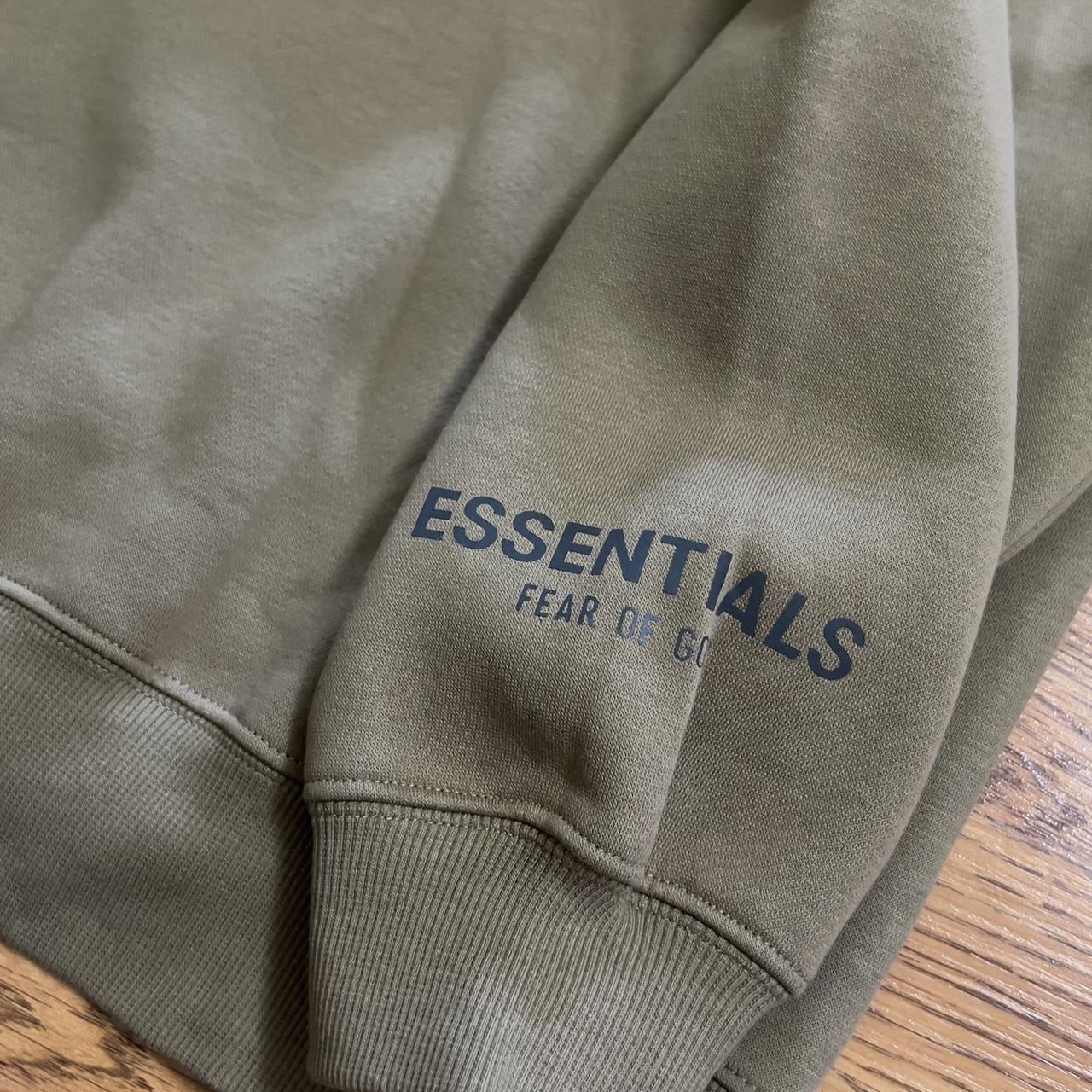 Beige Essentials Fear Of God Sweater Size Medium - Depop