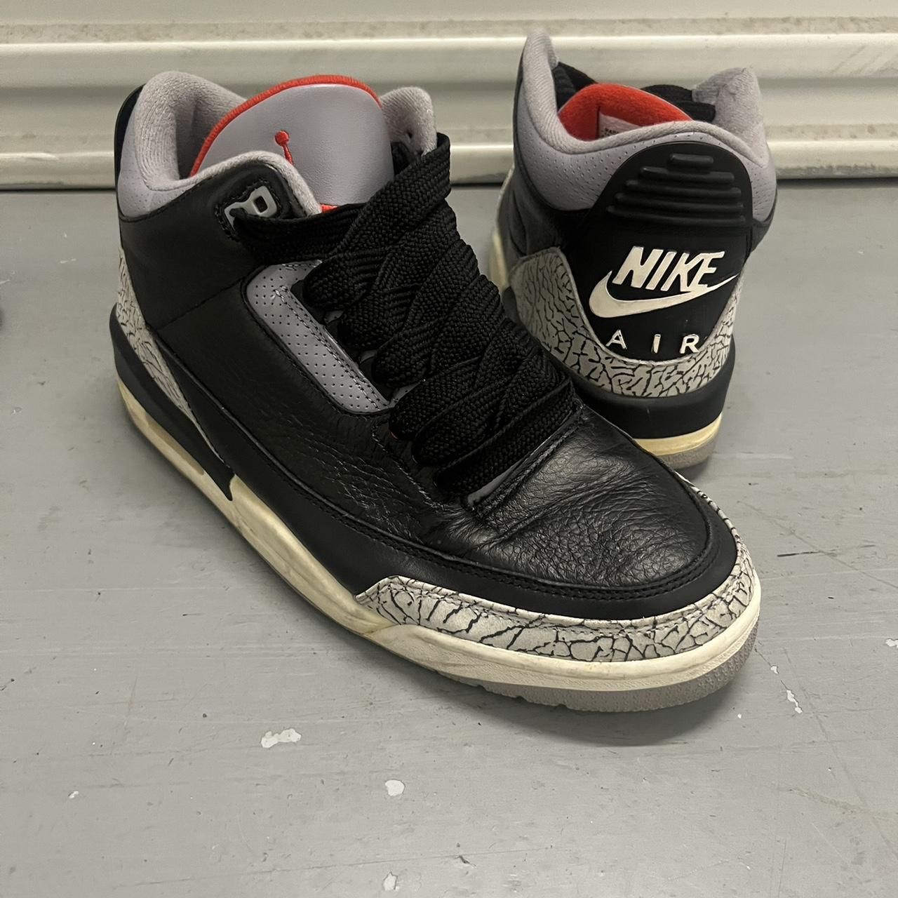 2001 Jordan 3 Black cement BC3 Size 12 No insoles... | Depop