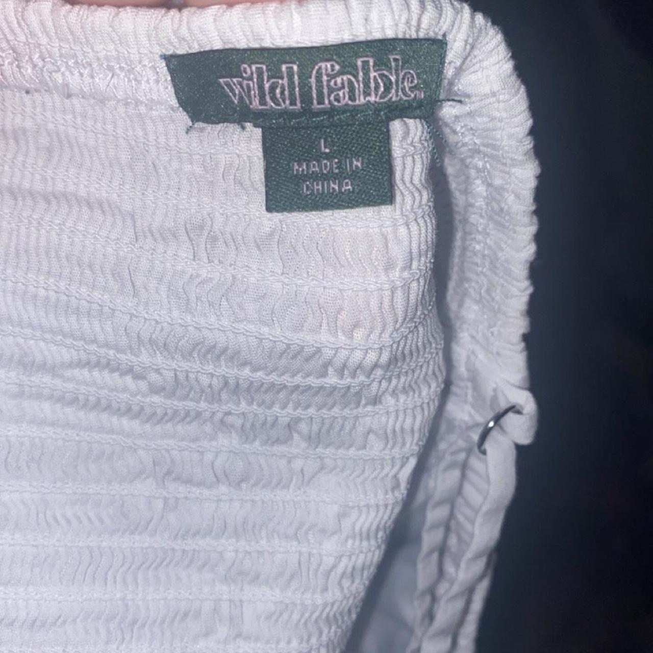 L white wild fable crochet crop top never worn... - Depop