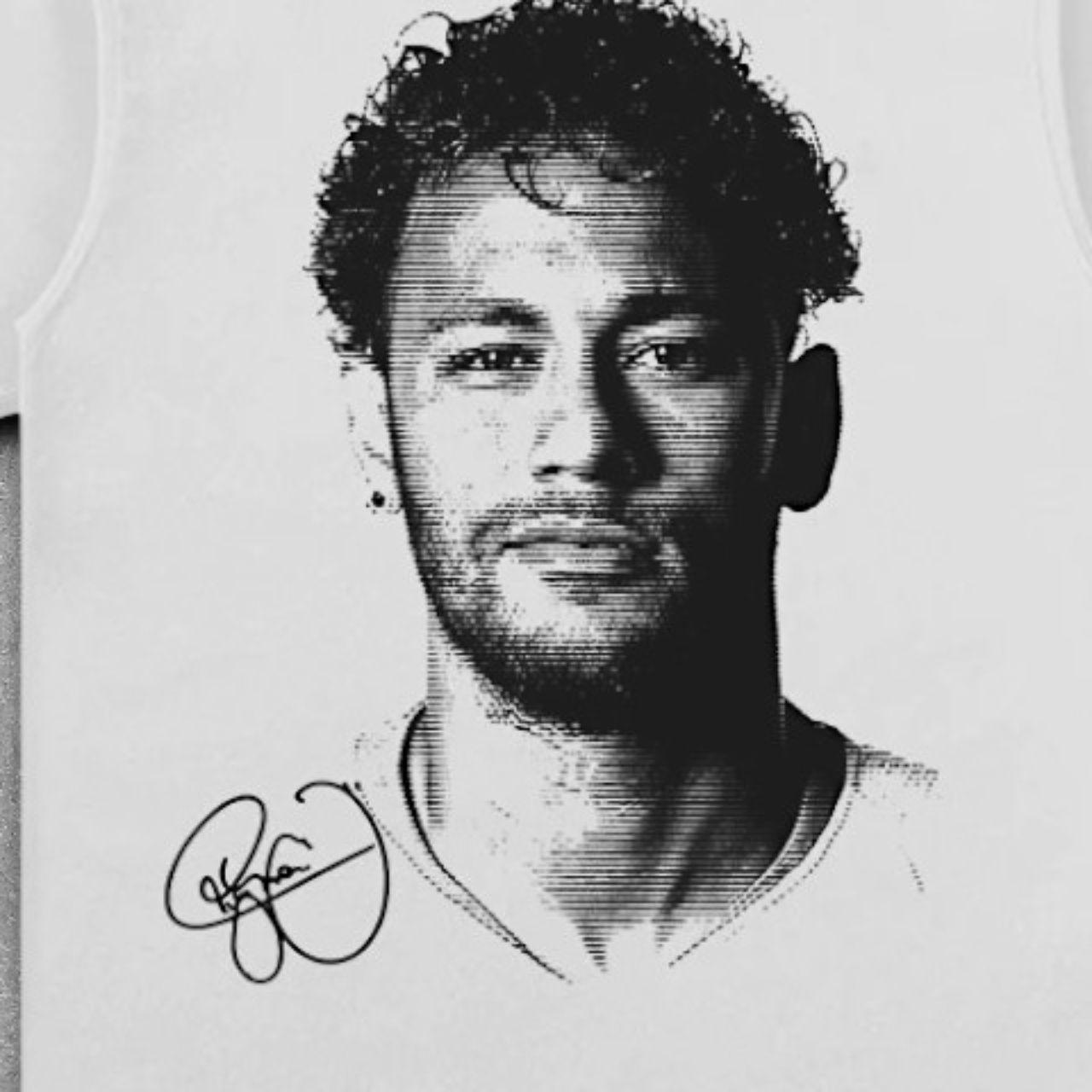 Neymar Retro Graphic tee - fits true to size -... | Depop