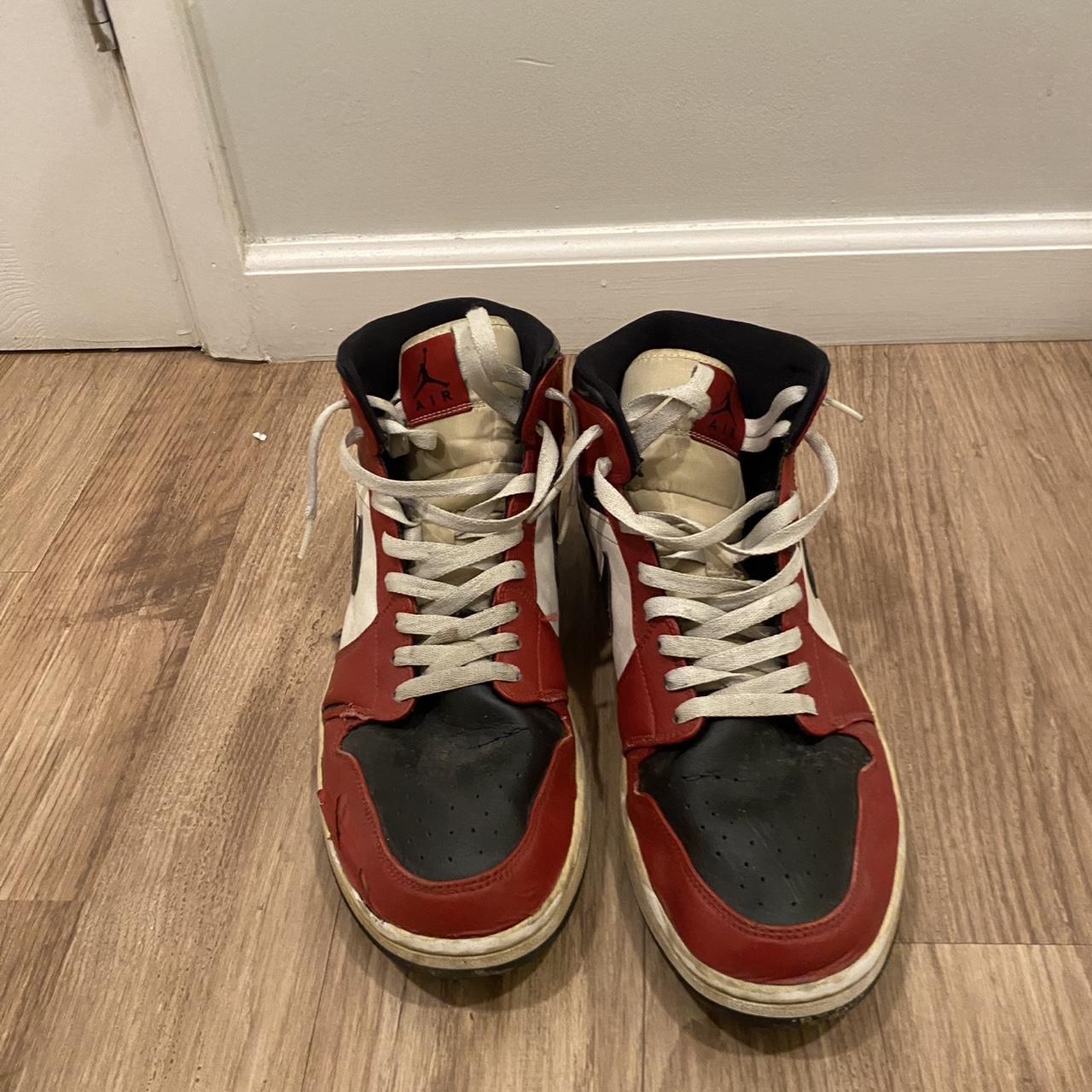 Mens Air Jordan 1s size 12 Us Visible defects Text... | Depop