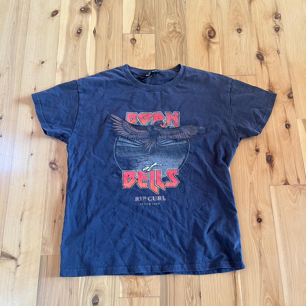 Vintage born at bells rip curl tee, men size small - Depop