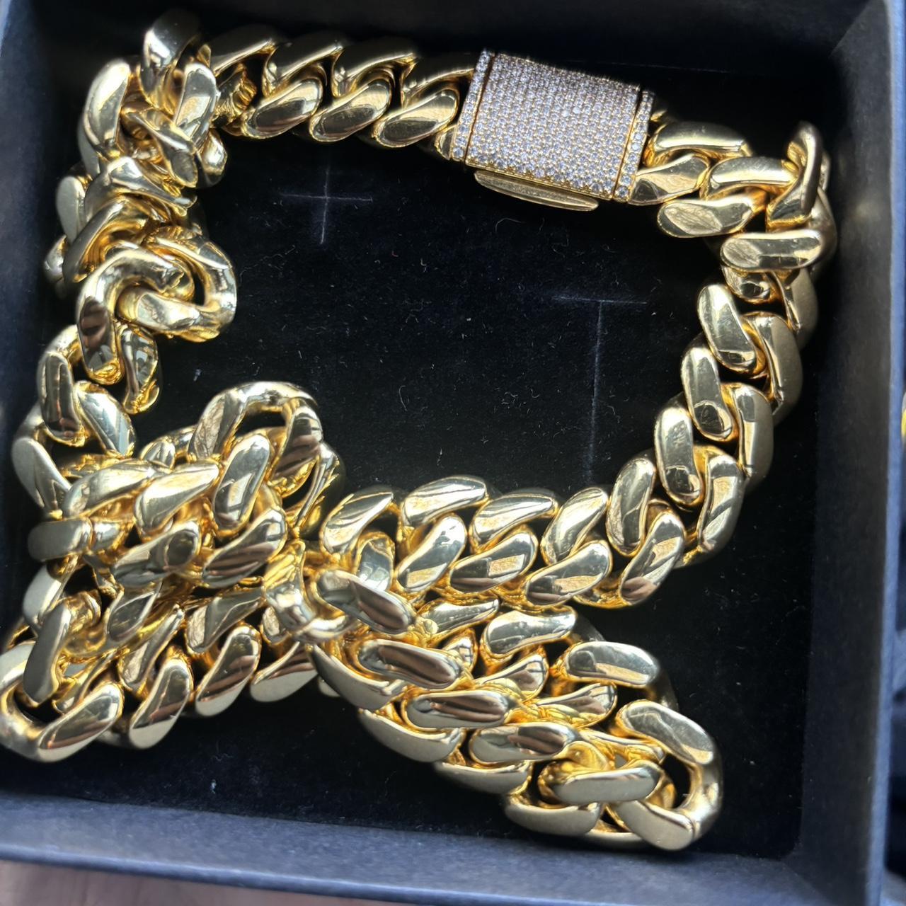 22 inch Cuban chain #jewellery - Depop