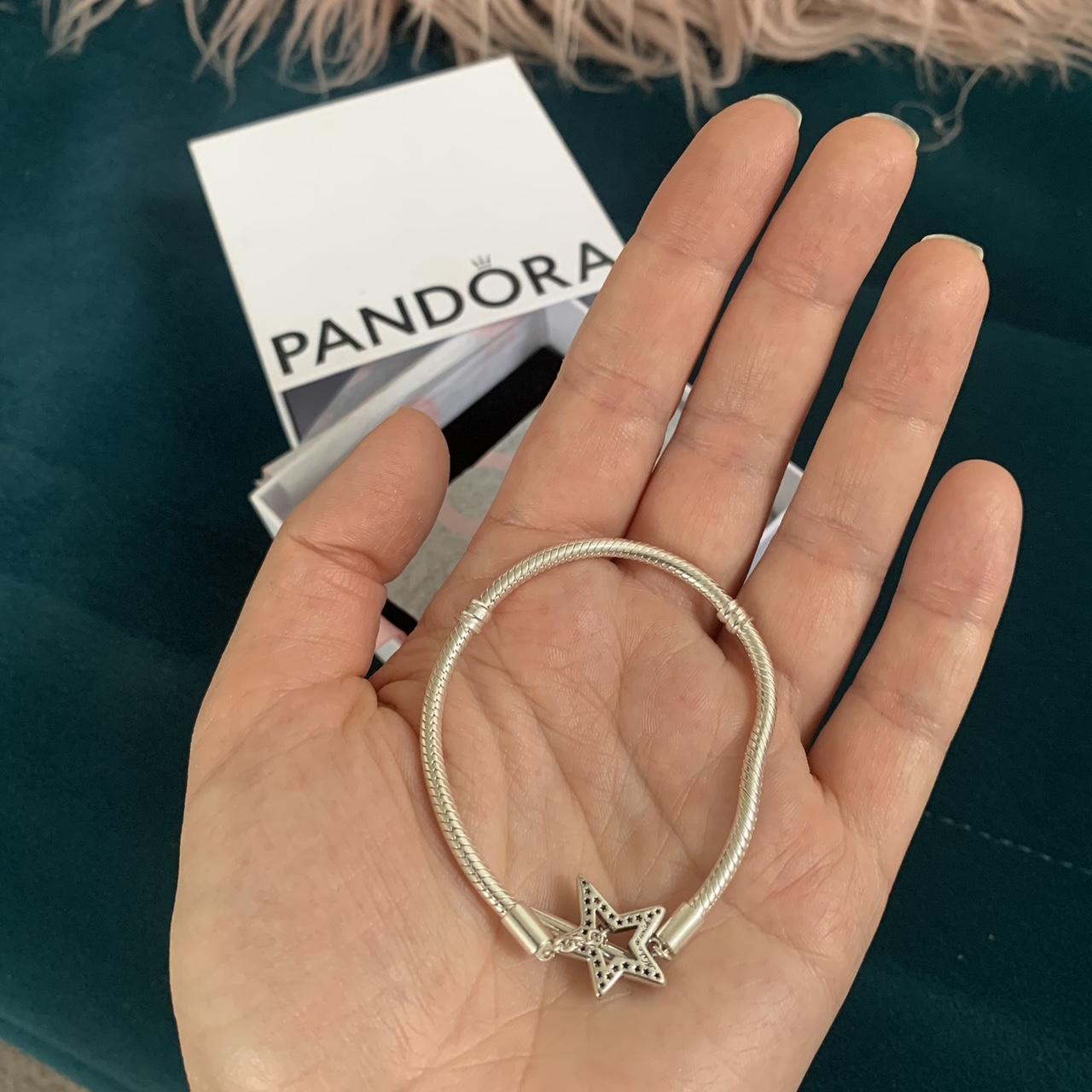 Brand new sterling silver Pandora ‘snake’ chain with... - Depop