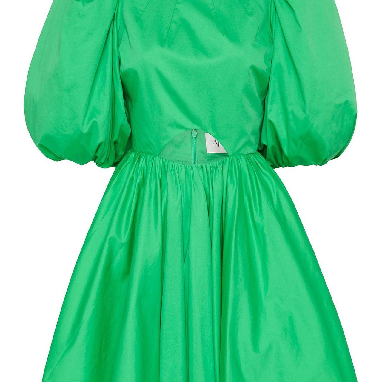 Collette abstract green mini dress. Worn once, brand... - Depop