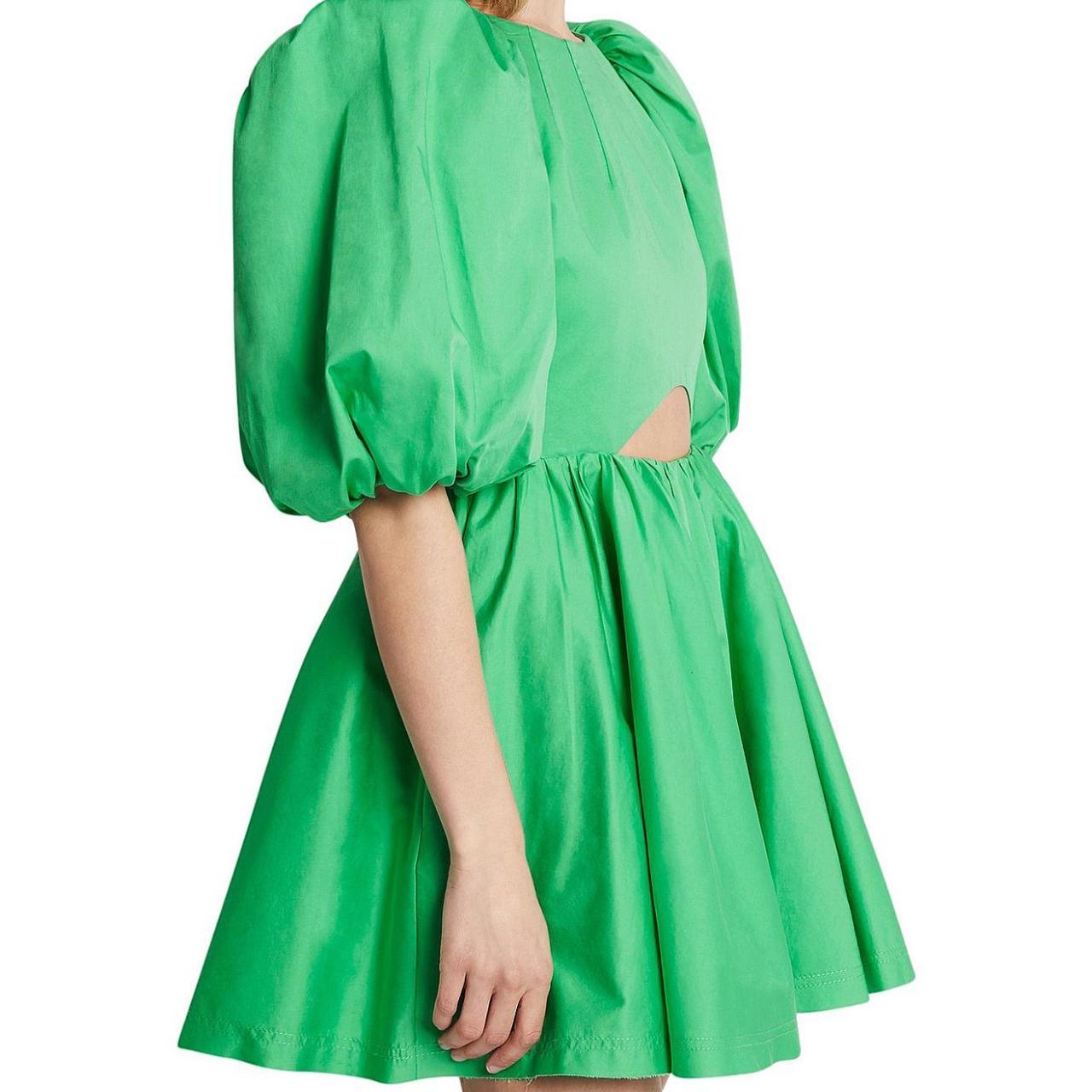 Collette abstract green mini dress. Worn once, brand... - Depop