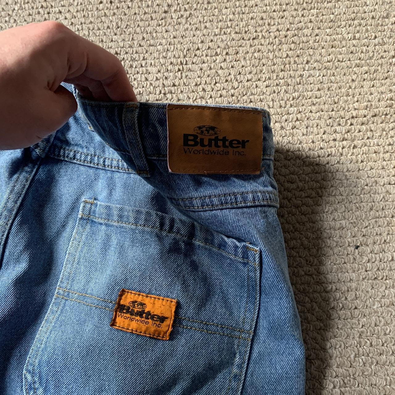 Butter Goods baggy baggiest jeans Skater embroidery... - Depop