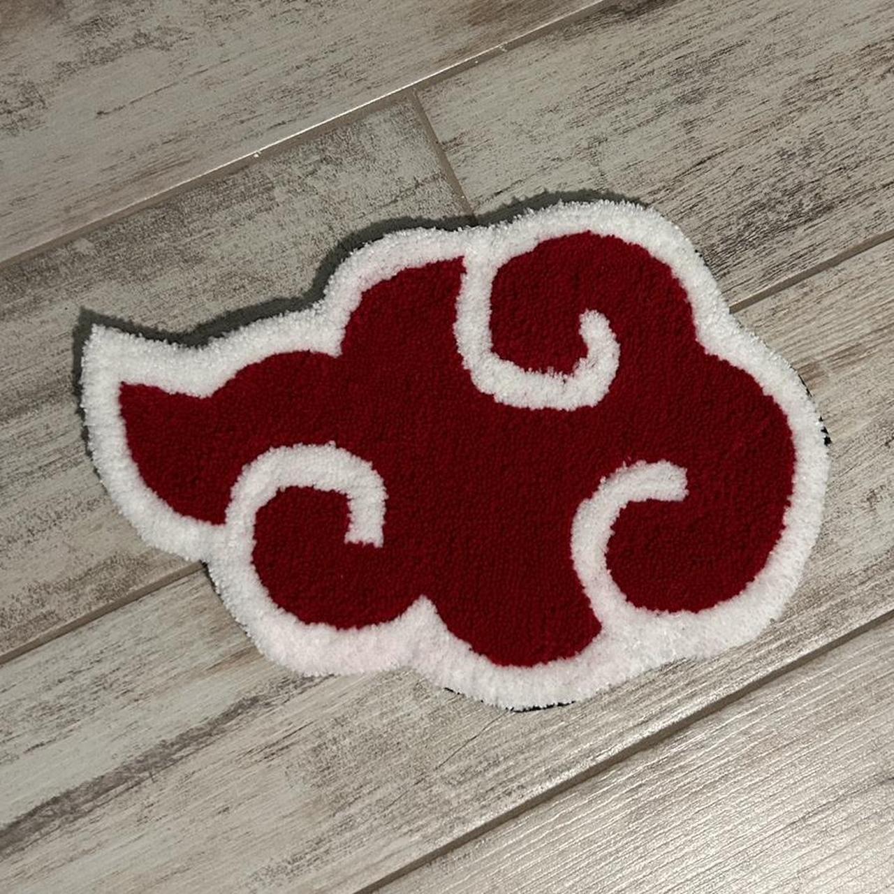 akatsuki rug handmade with tufting gun #naruto... - Depop
