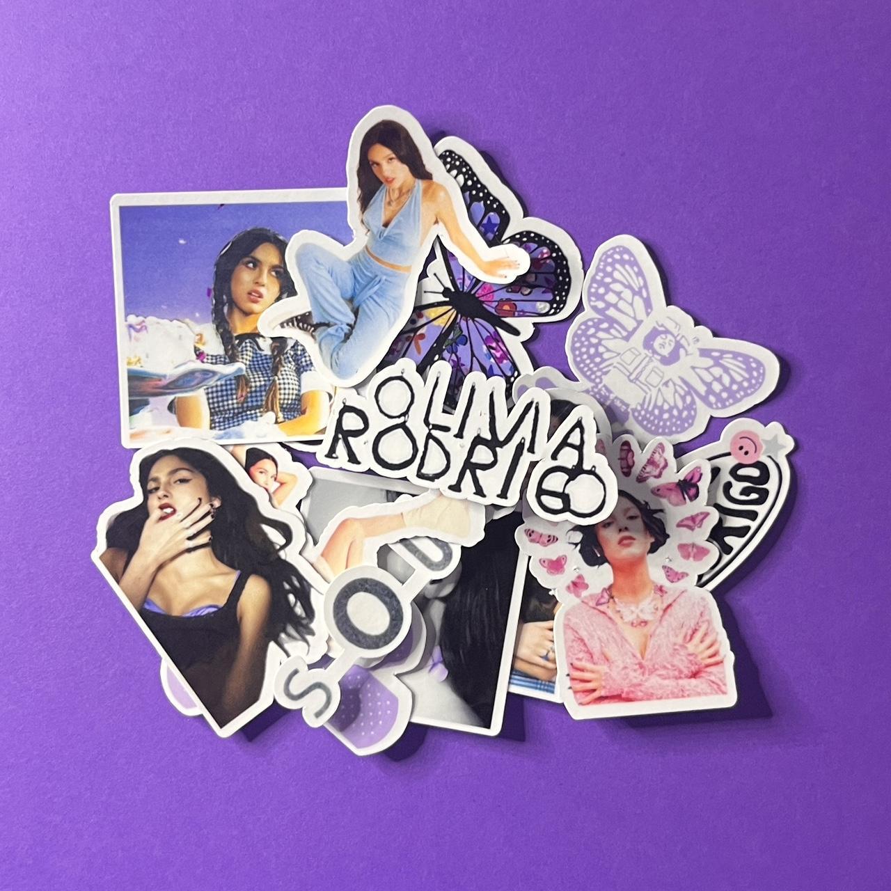 Olivia Rodrigo Vinyl Stickers comes with 14 olivia... - Depop