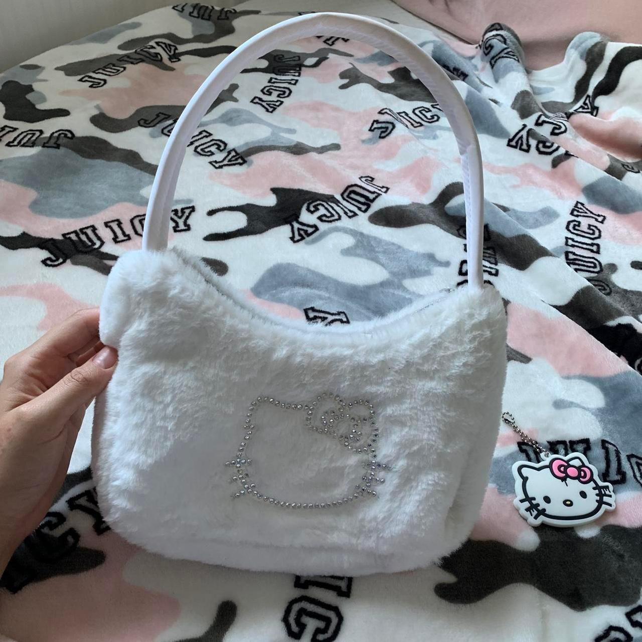 Hello Kitty diamanté white mini shoulder bag, its in... - Depop
