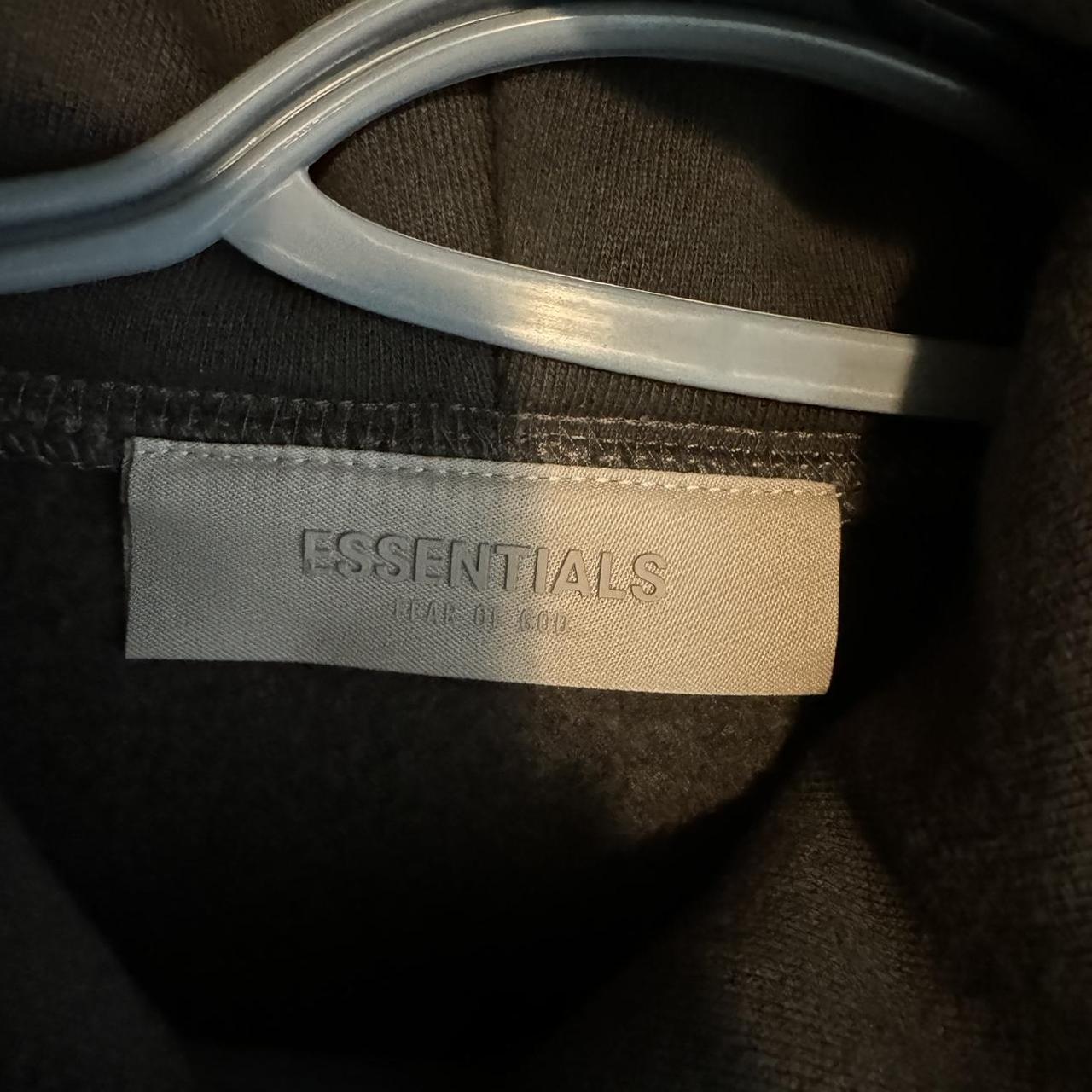 Essentials Hoodie Brown/Olive Green Color -100%... - Depop