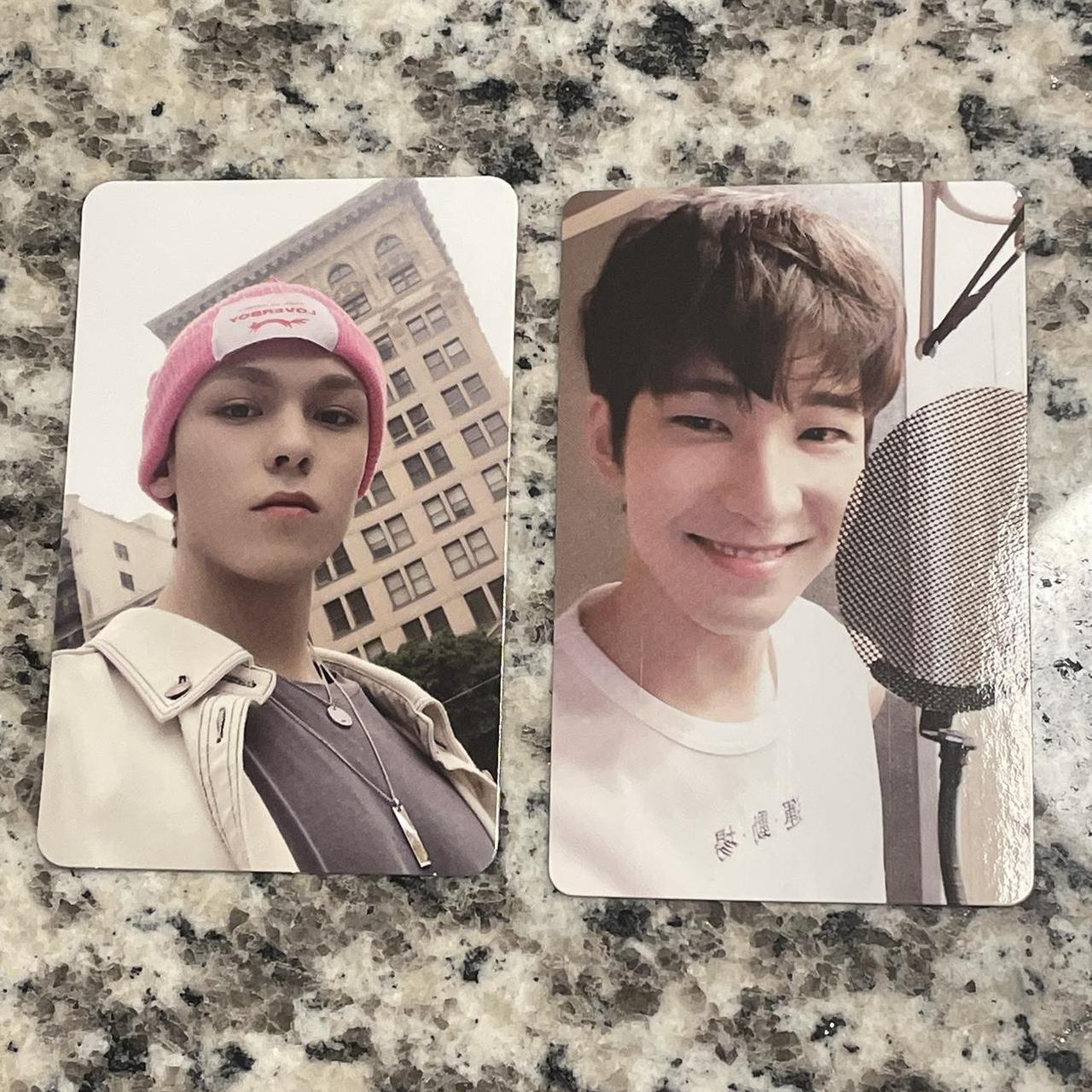 Seventeen Wonwoo Vernon photocard 🤍 $6 each $10 for... - Depop