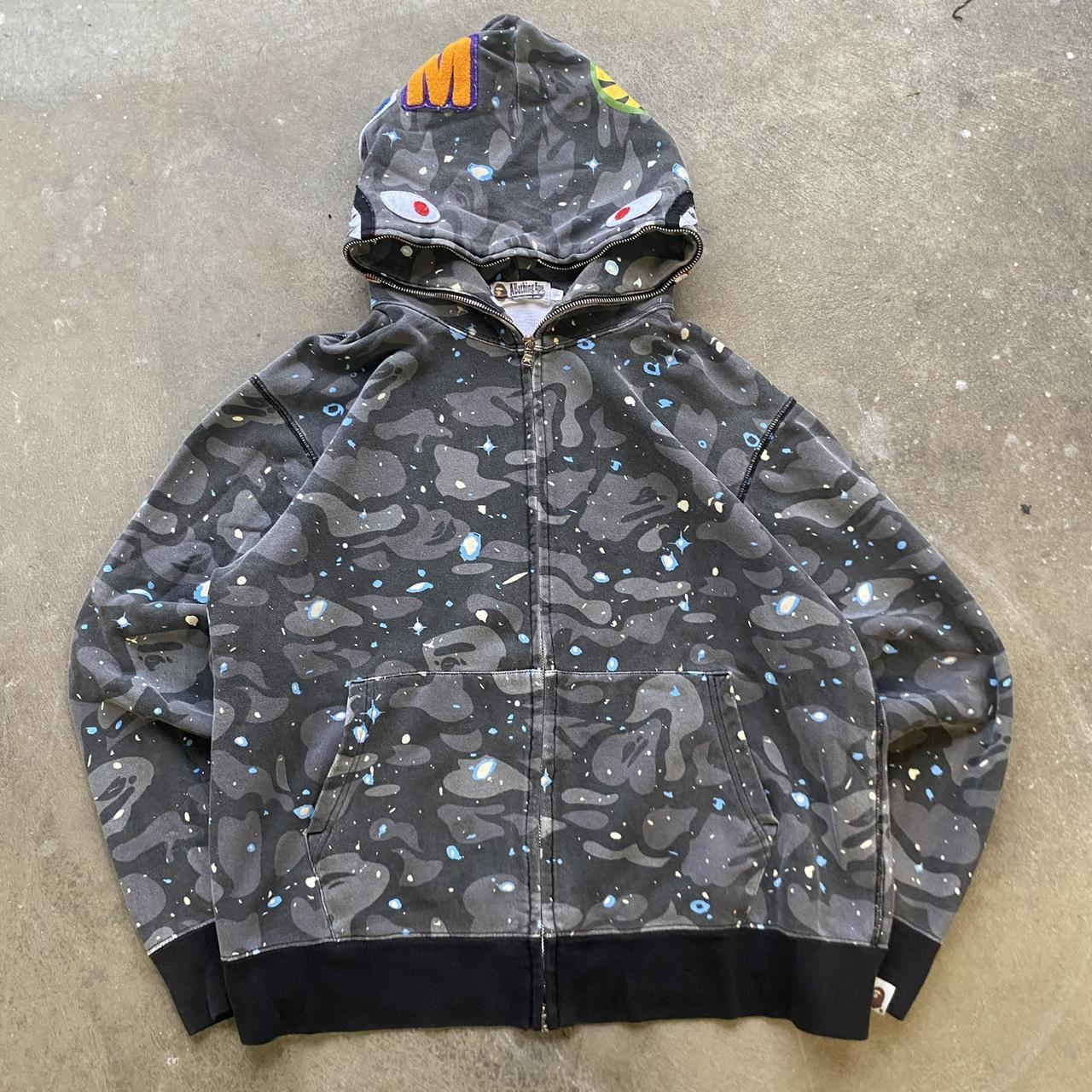 Vintage y2k bape hoodie grail Size L This item... - Depop