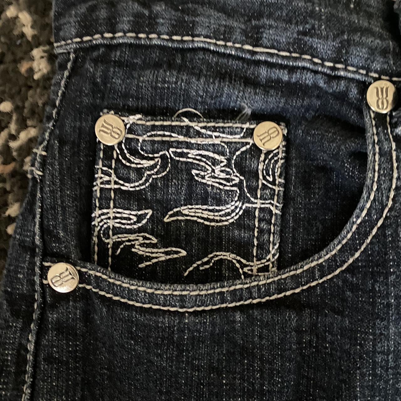 Y2K Royal Republic Jorts Size 36 Super cool designs - Depop