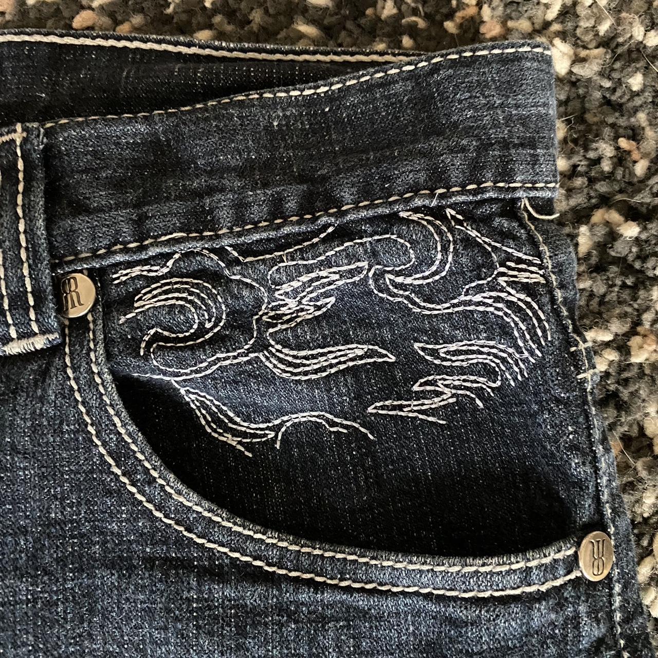 Y2K Royal Republic Jorts Size 36 Super cool designs - Depop