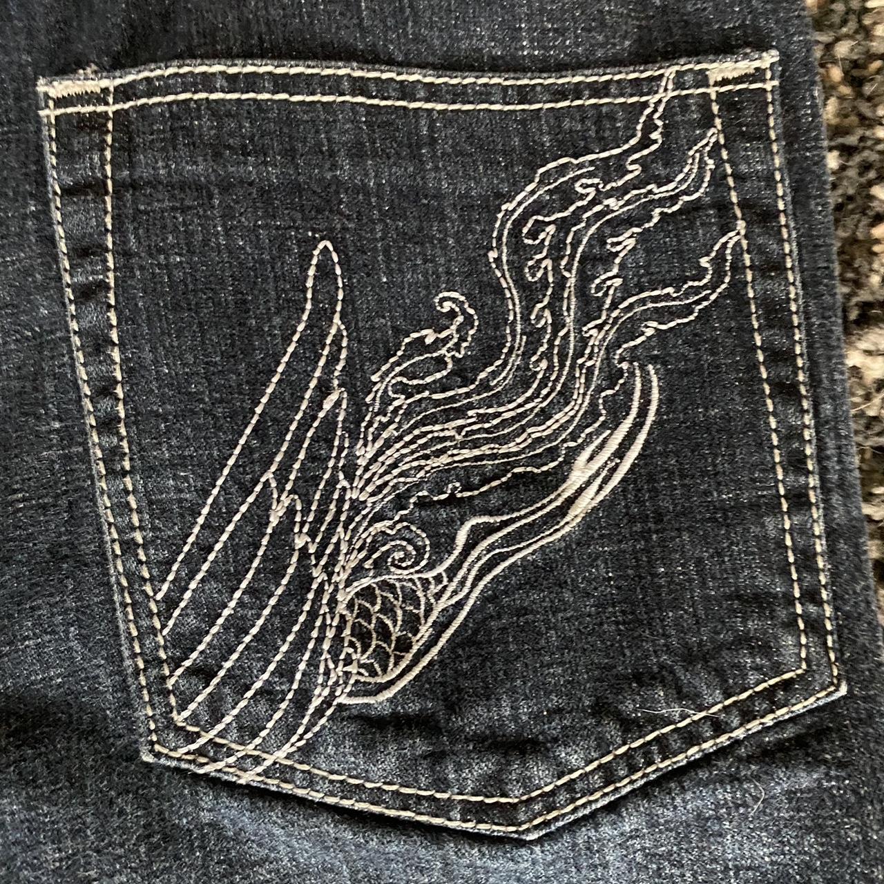 Y2K Royal Republic Jorts Size 36 Super cool designs - Depop