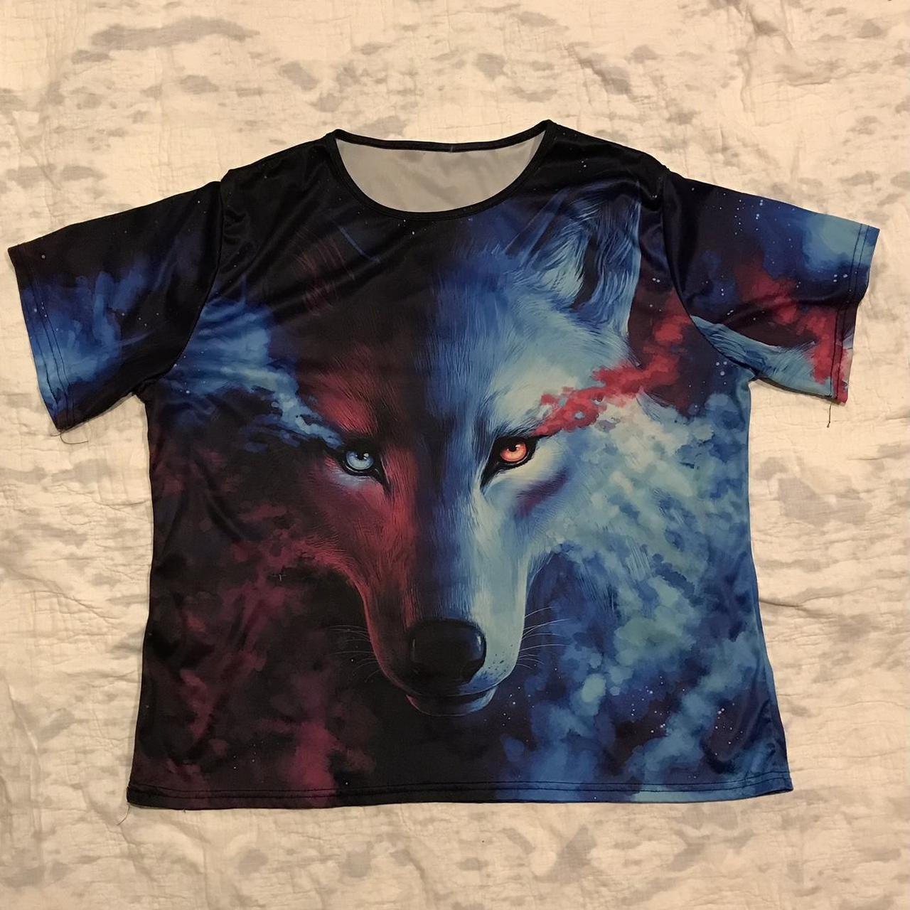 Vintage jnco galaxy wolf shirt EXCLUSIVE (will get... - Depop