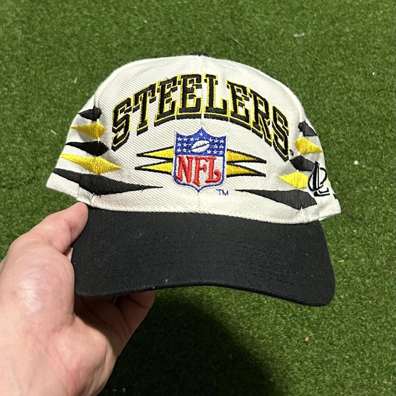 Vintage Steelers logo athletic proline SnapBack hat.... - Depop