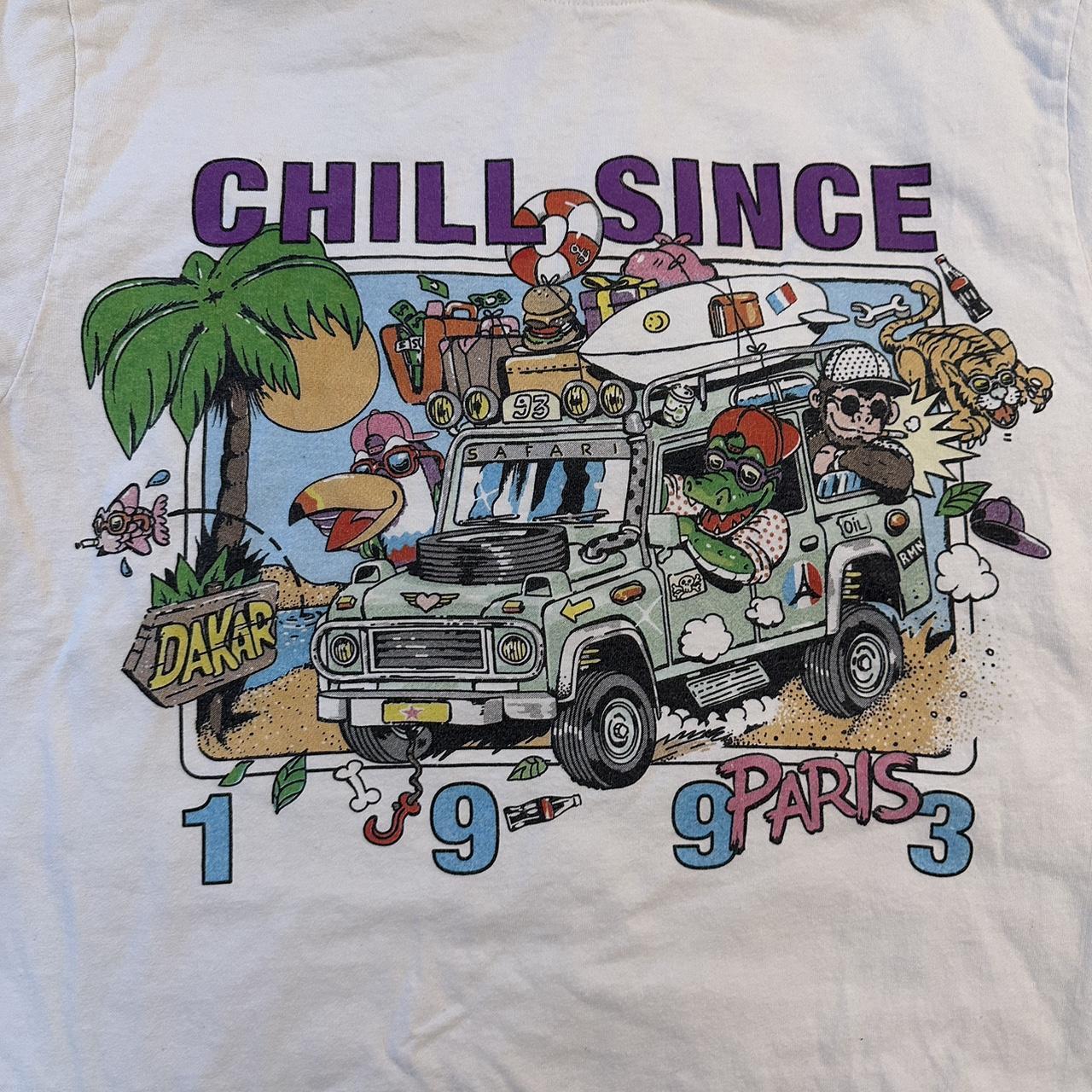 - Brandy Melville ‘Chill Since 1993’ Tshirt - Worn a... - Depop
