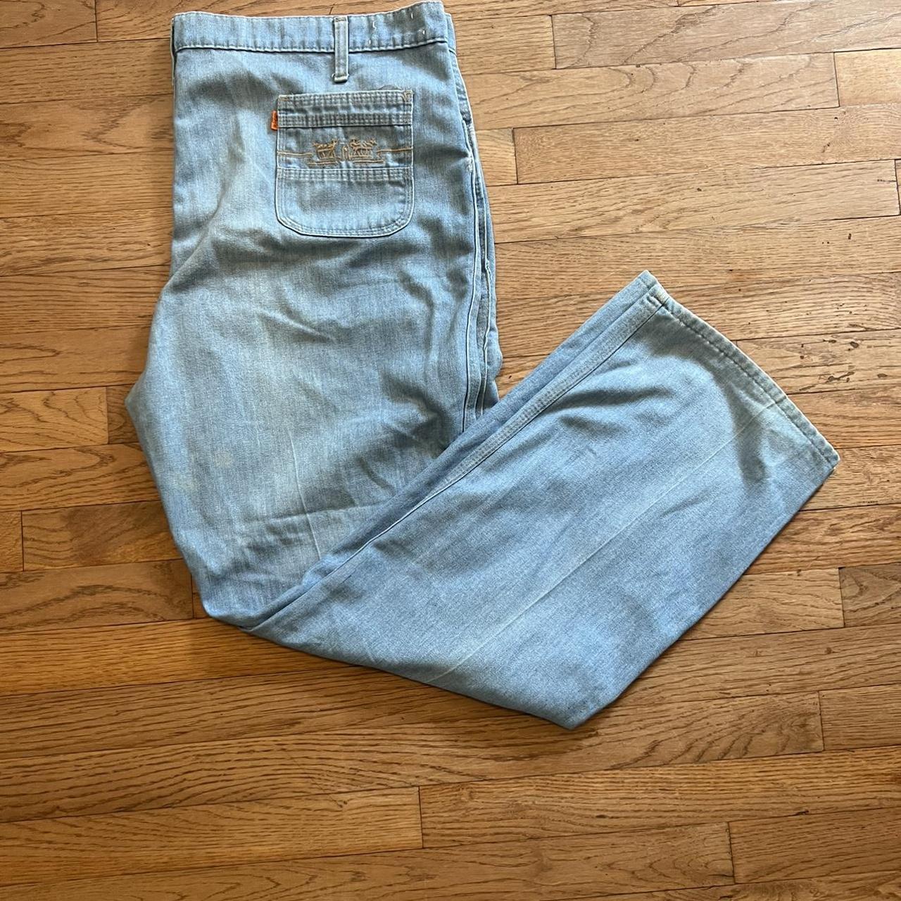 Vintage Orange Tab Levi’s Jeans👖 •Size 40/32 ⭐️Open... - Depop