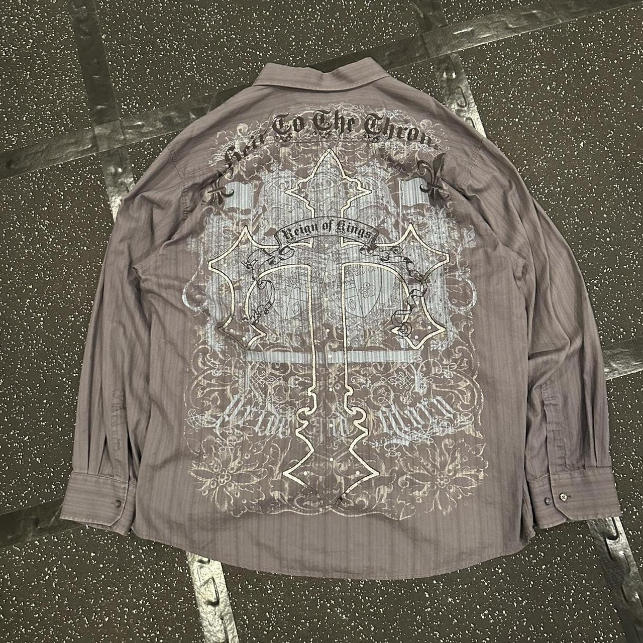 Vintage Y2K eighty eight grunge button up Super cool... | Depop