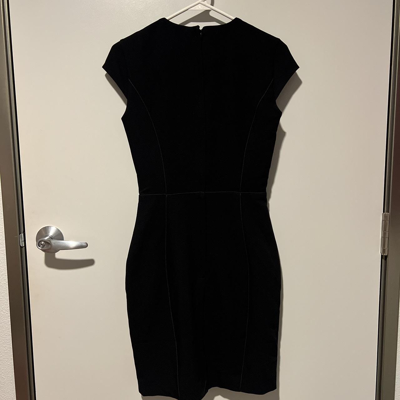 Cute Black Form Fitting Dress -knee long with small... - Depop
