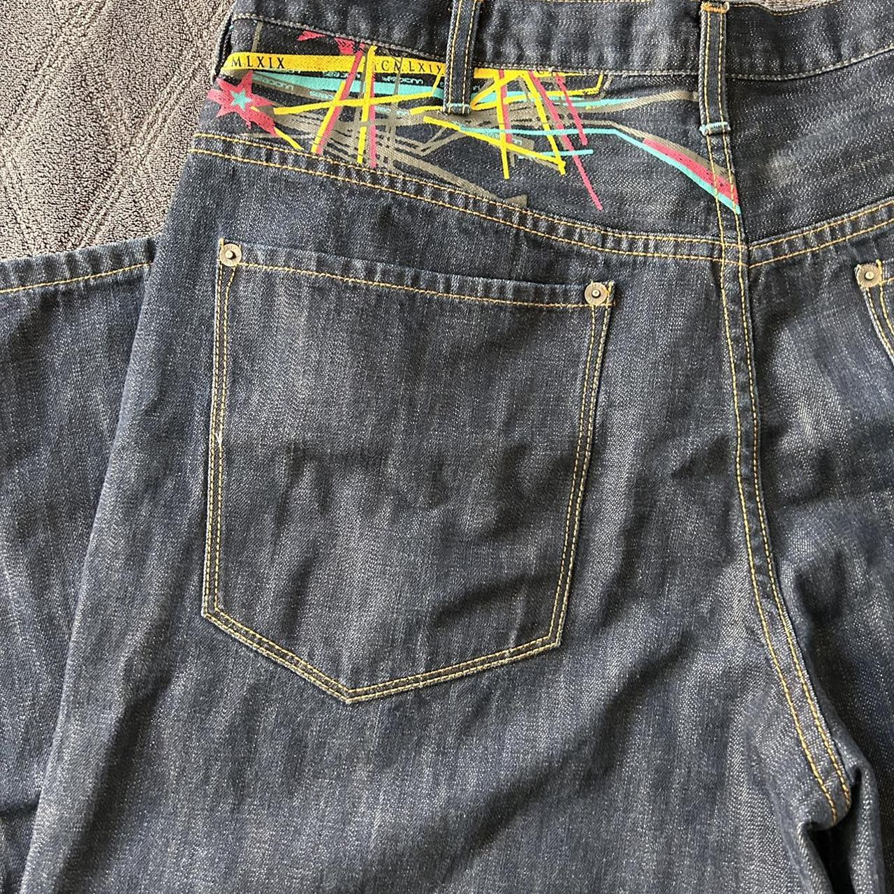 Sean John loose baggy fitting jeans with dope... - Depop