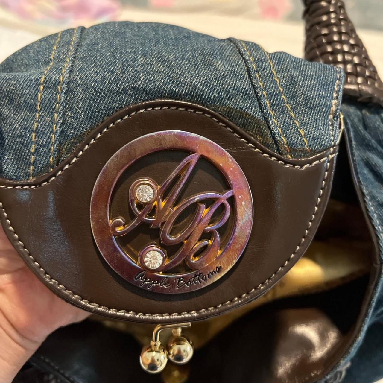 Vintage Apple bottoms denim purse excellent... | Depop